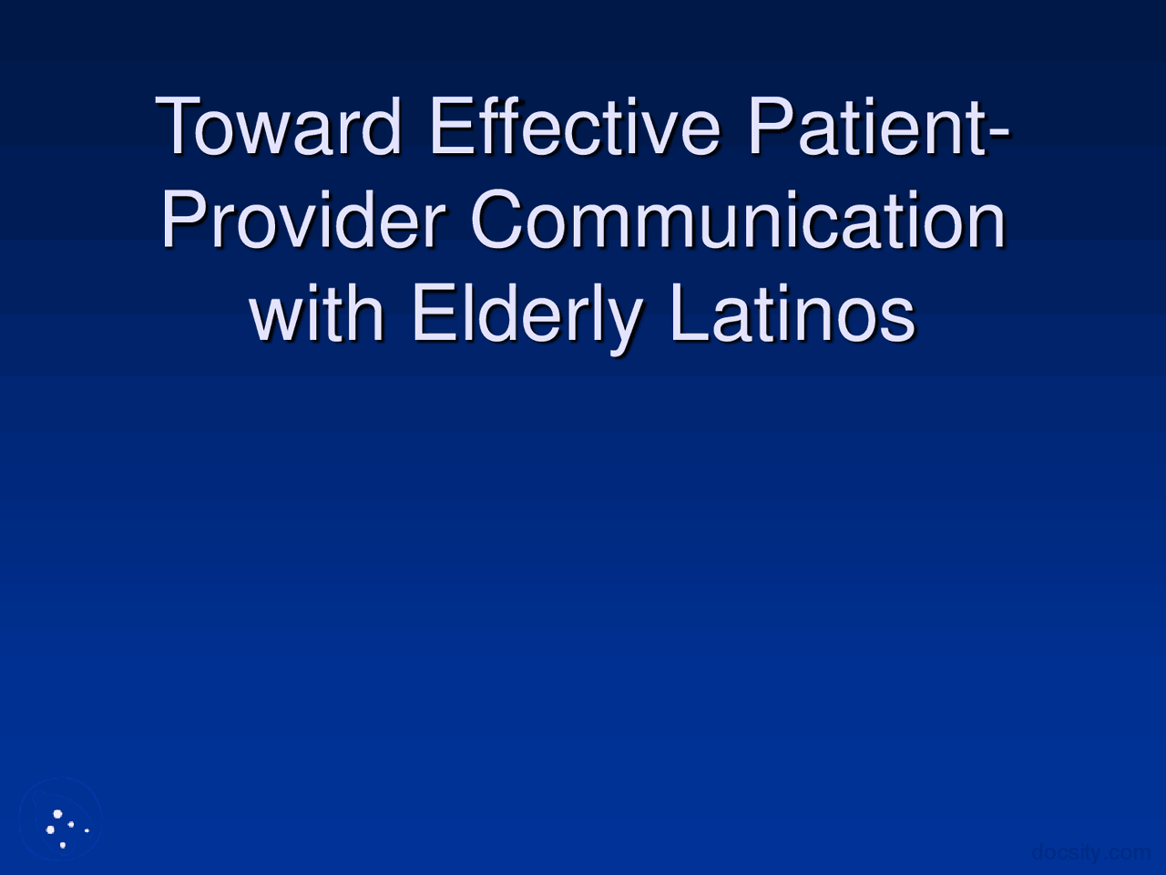 Patient Provider Communication Health Lecture Slides Docsity