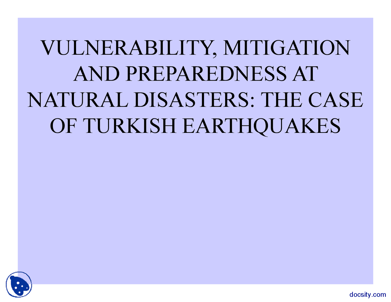 Natural Disasters Health Lecture Slides Docsity