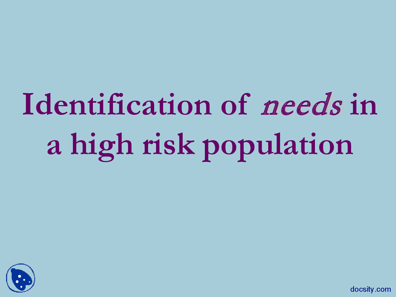 Risk Population Health Lecture Slides Docsity
