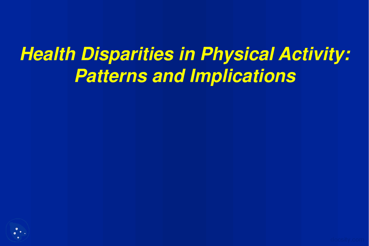 Patterns And Implications Health Lecture Slides Docsity