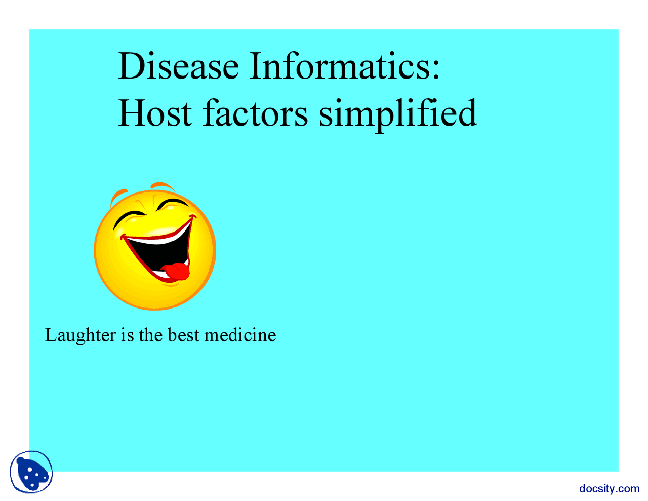 Disease Informatics Health Lecture Slides Docsity