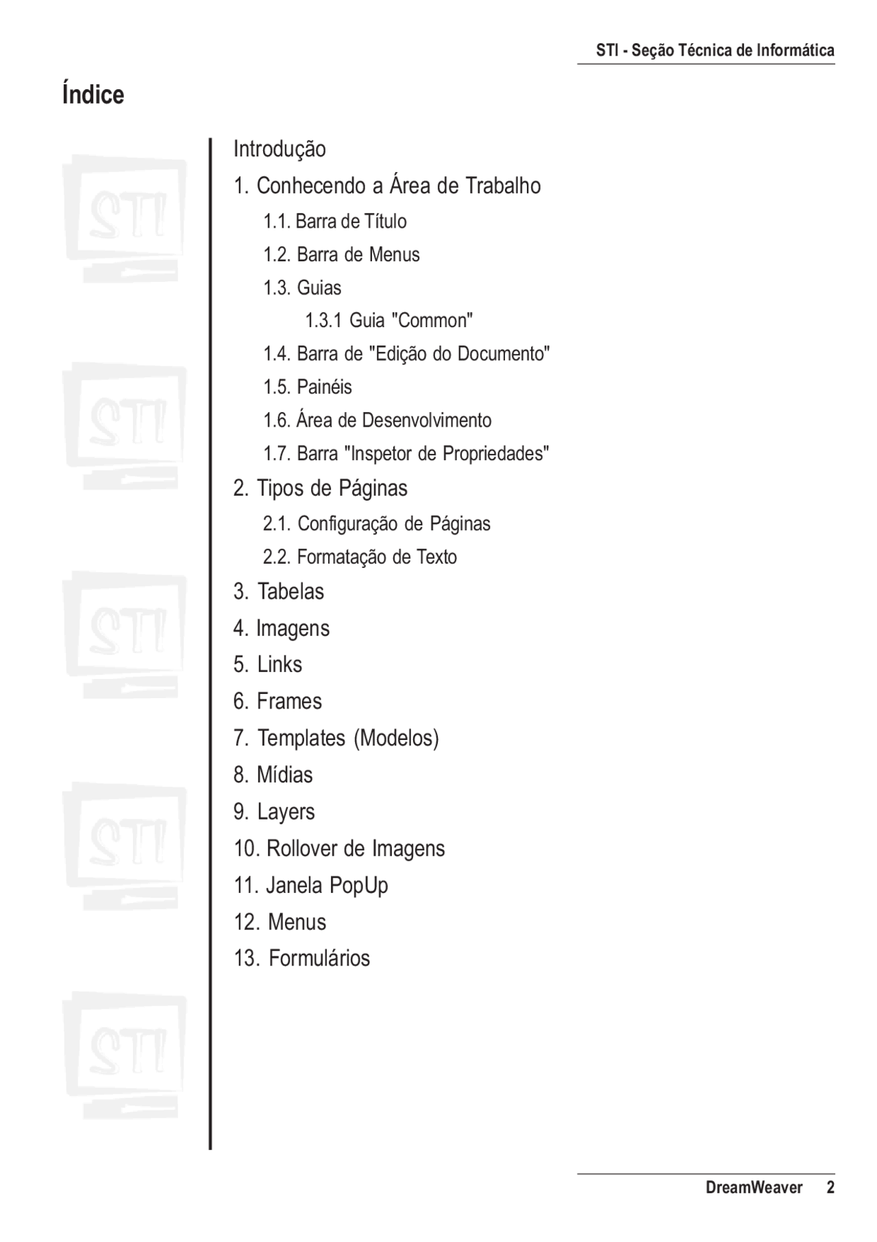 DreamWeaver MX Parte1 - Docsity