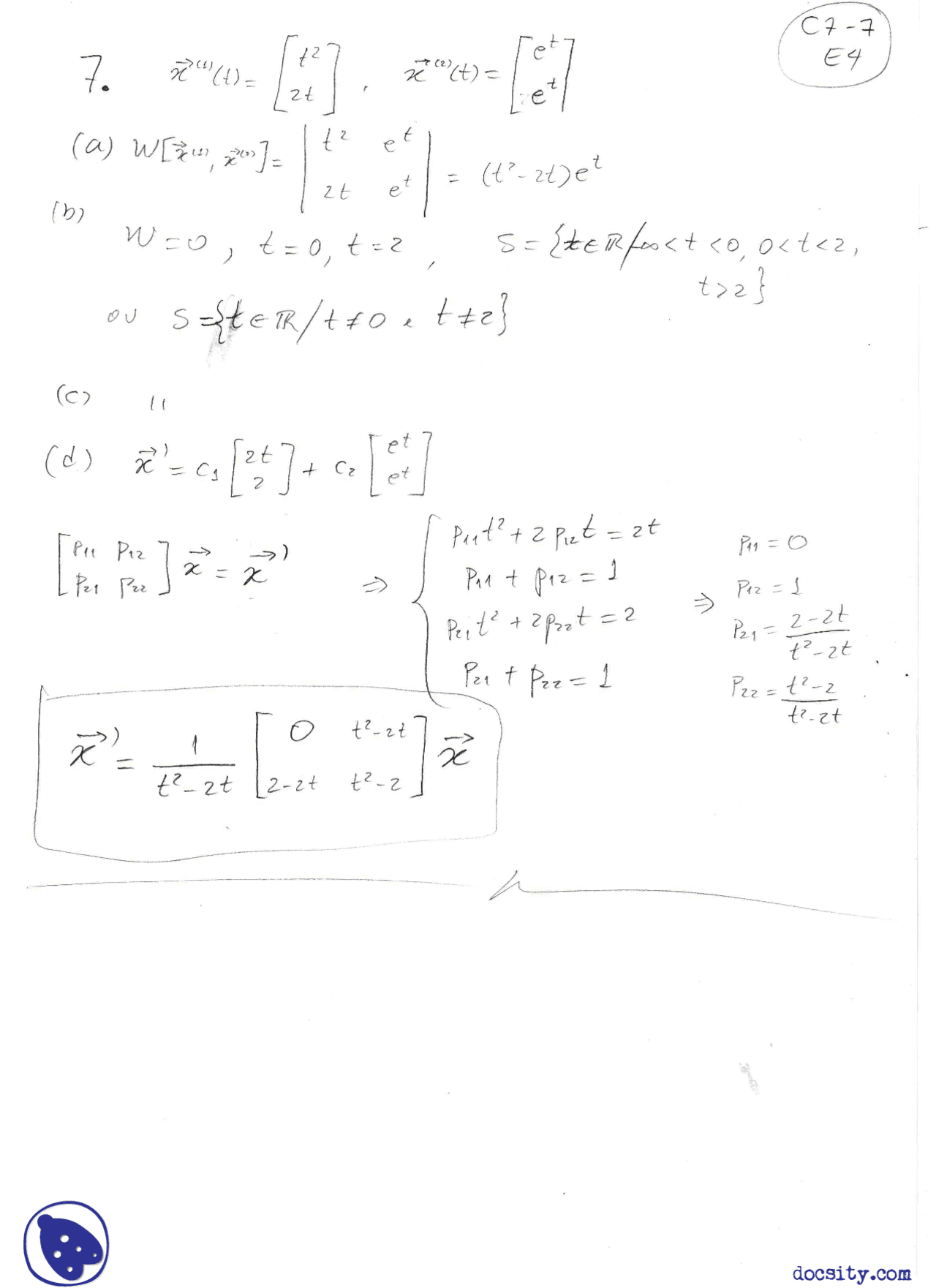 Sistemas Lineares Homogêneos Parte2 Docsity