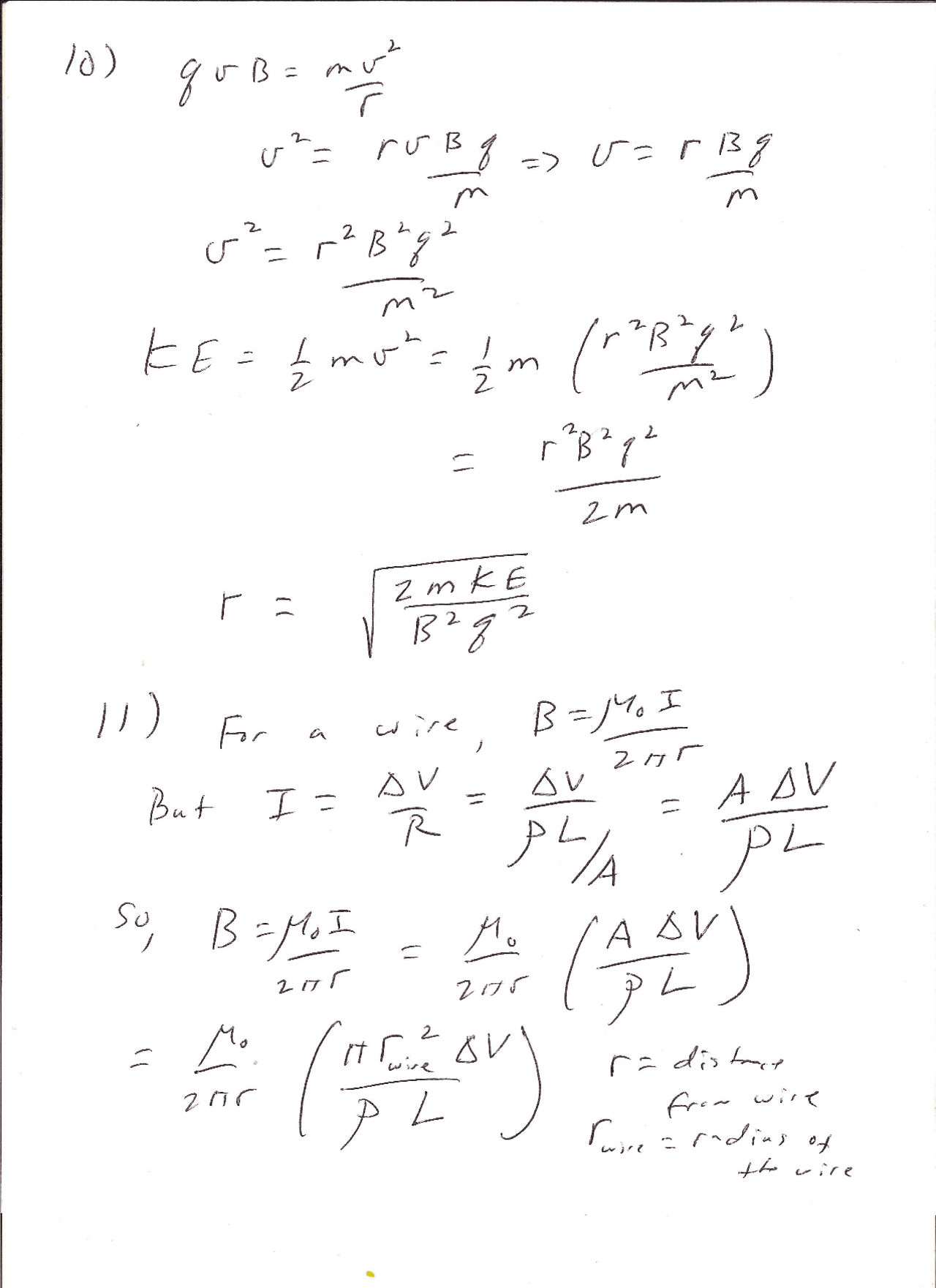 Exam 2 Solution on General Physics II | PHY 2054 - Docsity