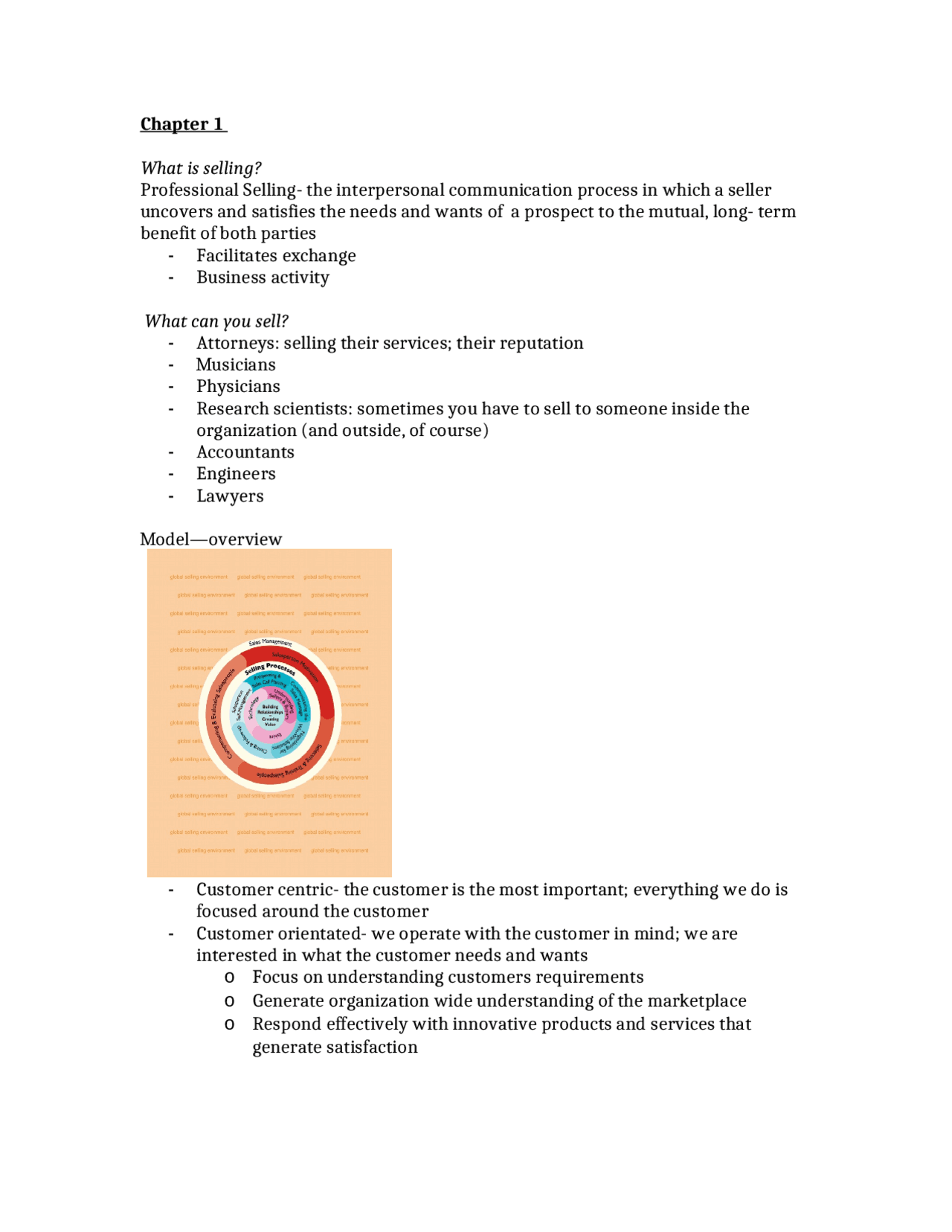 Exam 1 Complete Notes Sales Management Mkt 4423 Docsity