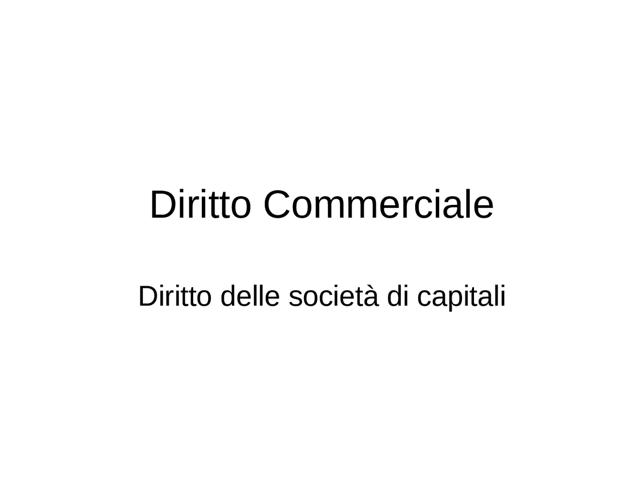 Diritto Delle Società Di Capitali 1 Docsity