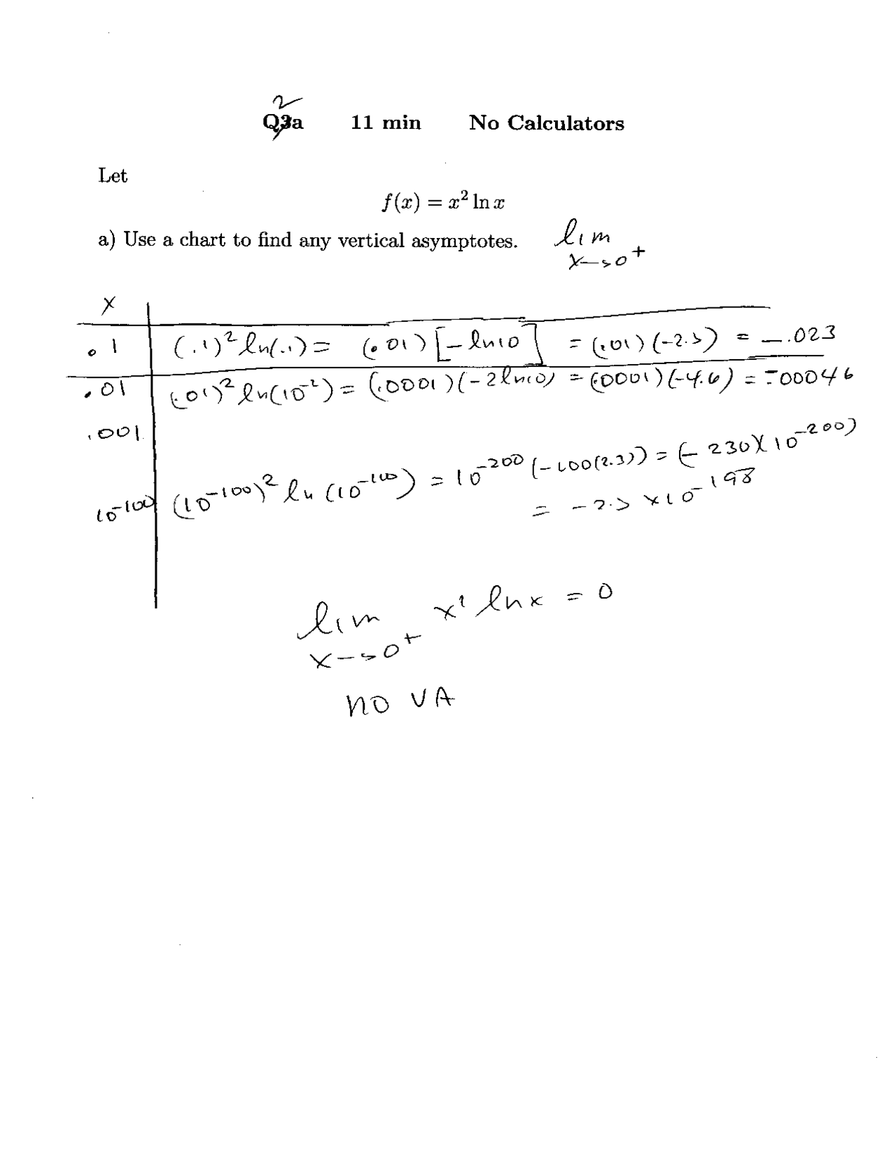 Quiz 2 With Resolution Differential And Integral Calculus M 408c
