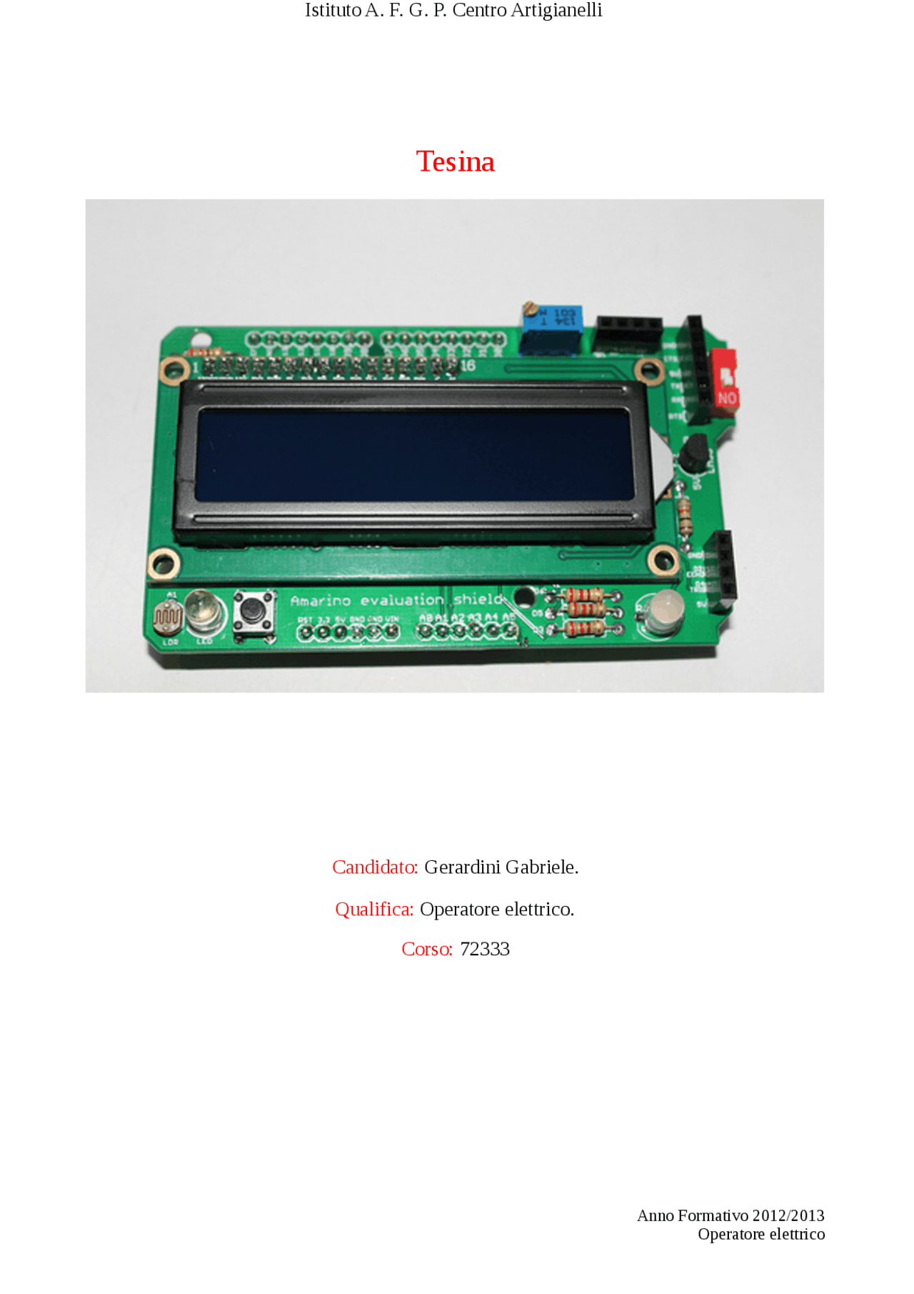 Arduino Docsity