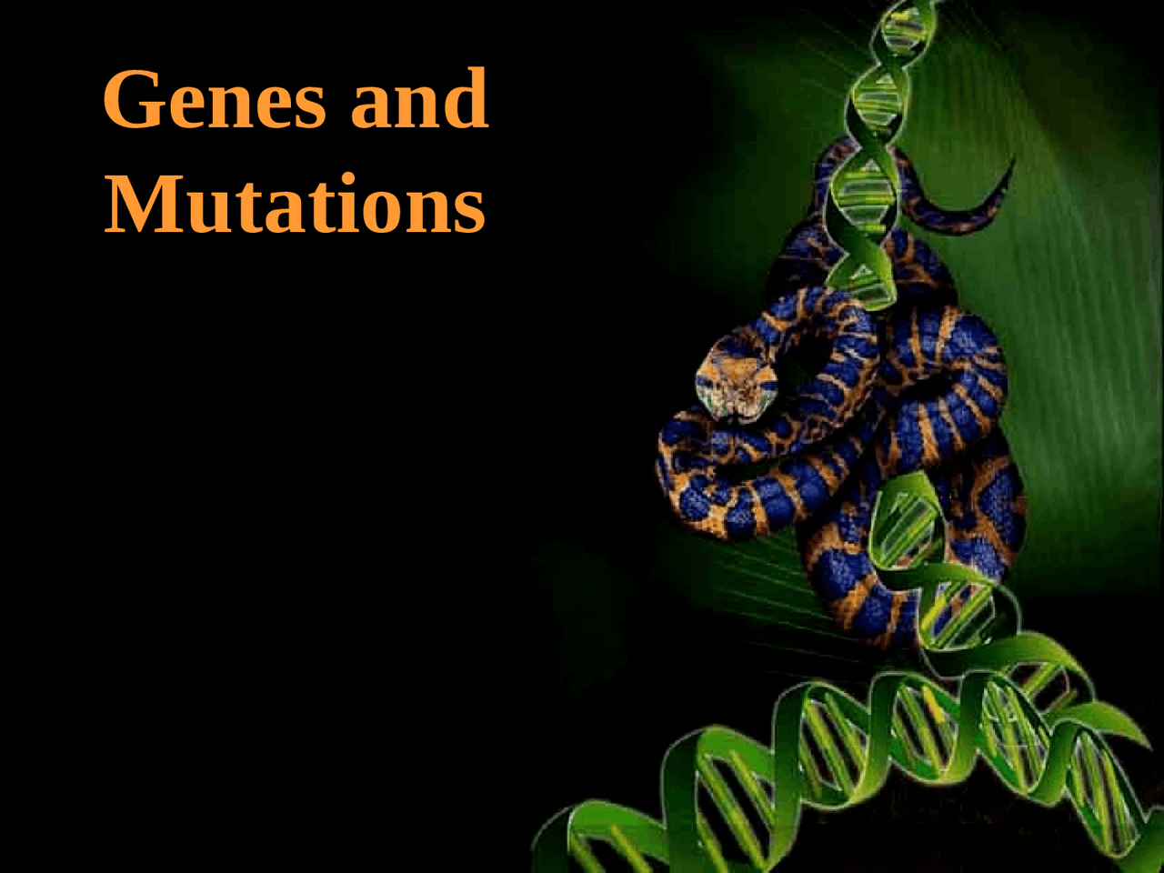 Genes And Mutations Principles Of Biology I Lecture Slides Biol