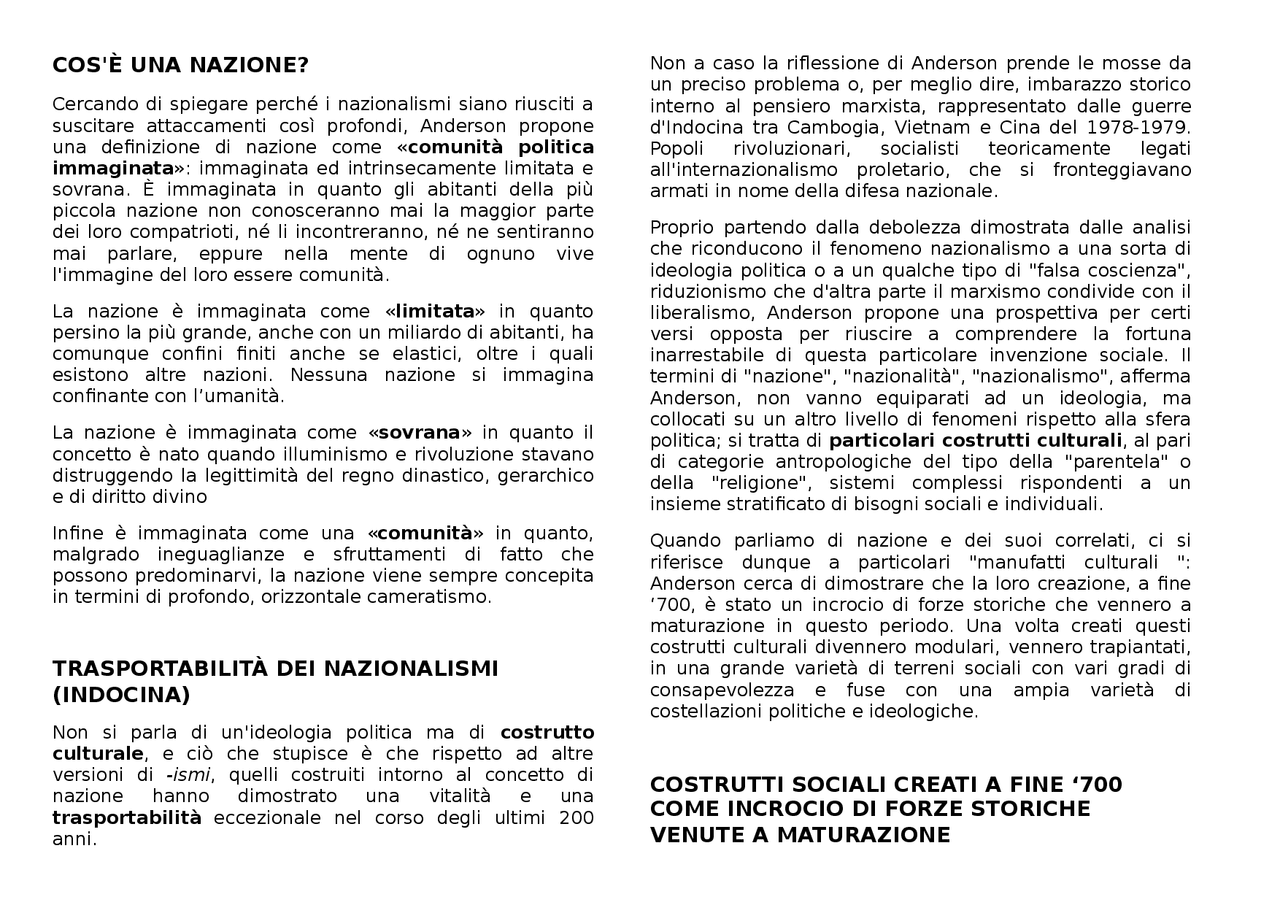 Comunità Immaginate Docsity
