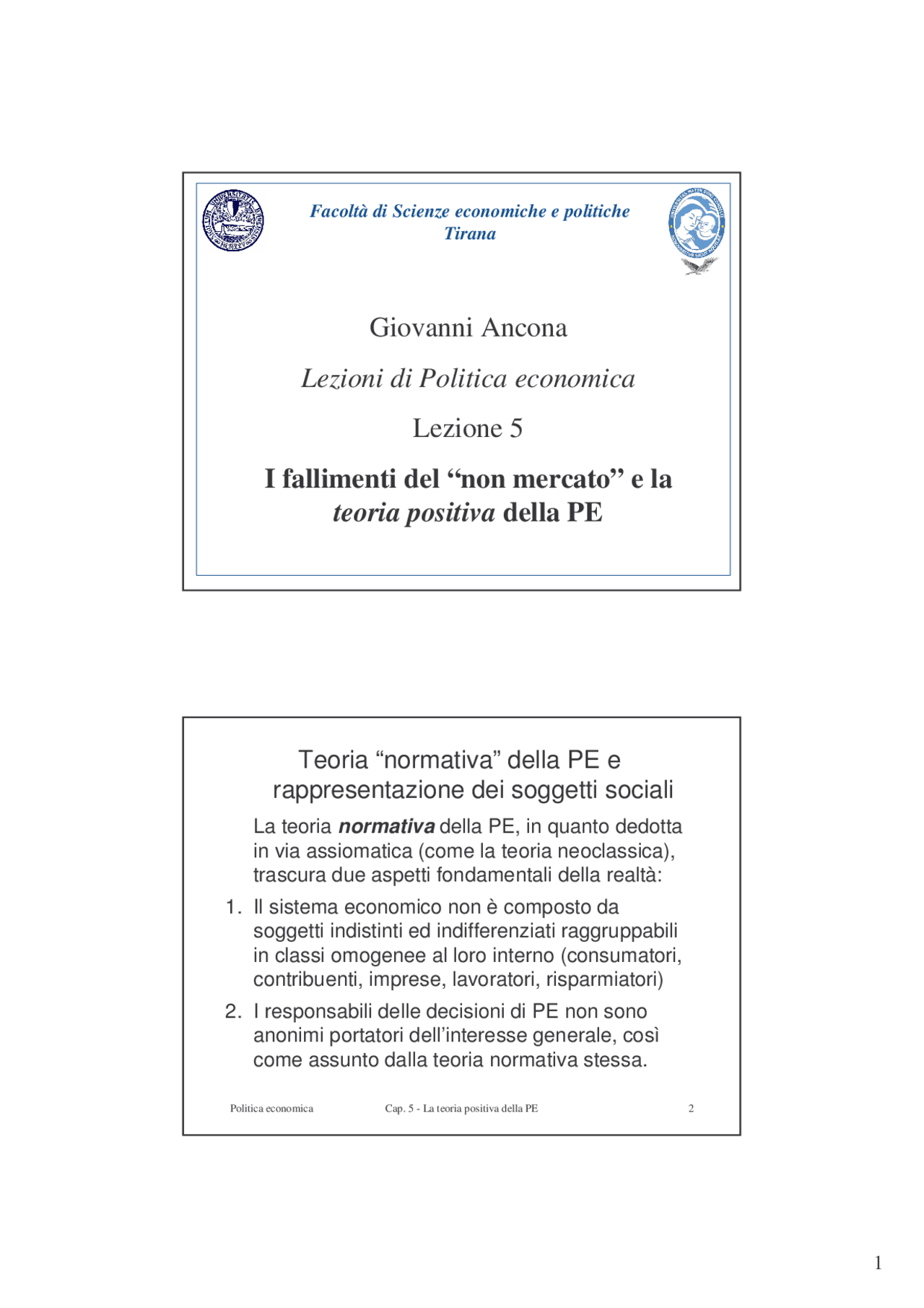 05 I Fallimenti Del Non Mercato Docsity
