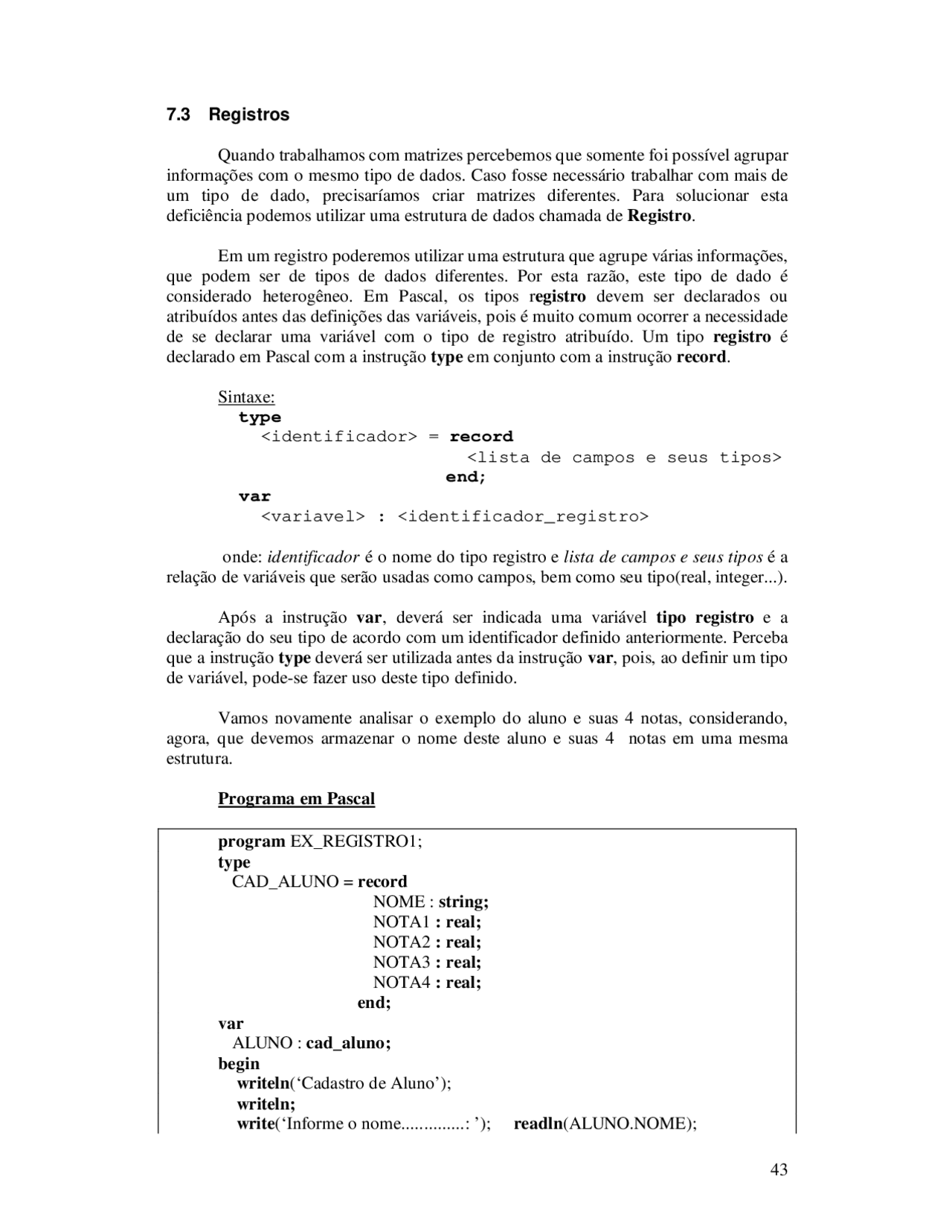 Linguagem Pascal Parte3 Apuntes Informática Docsity