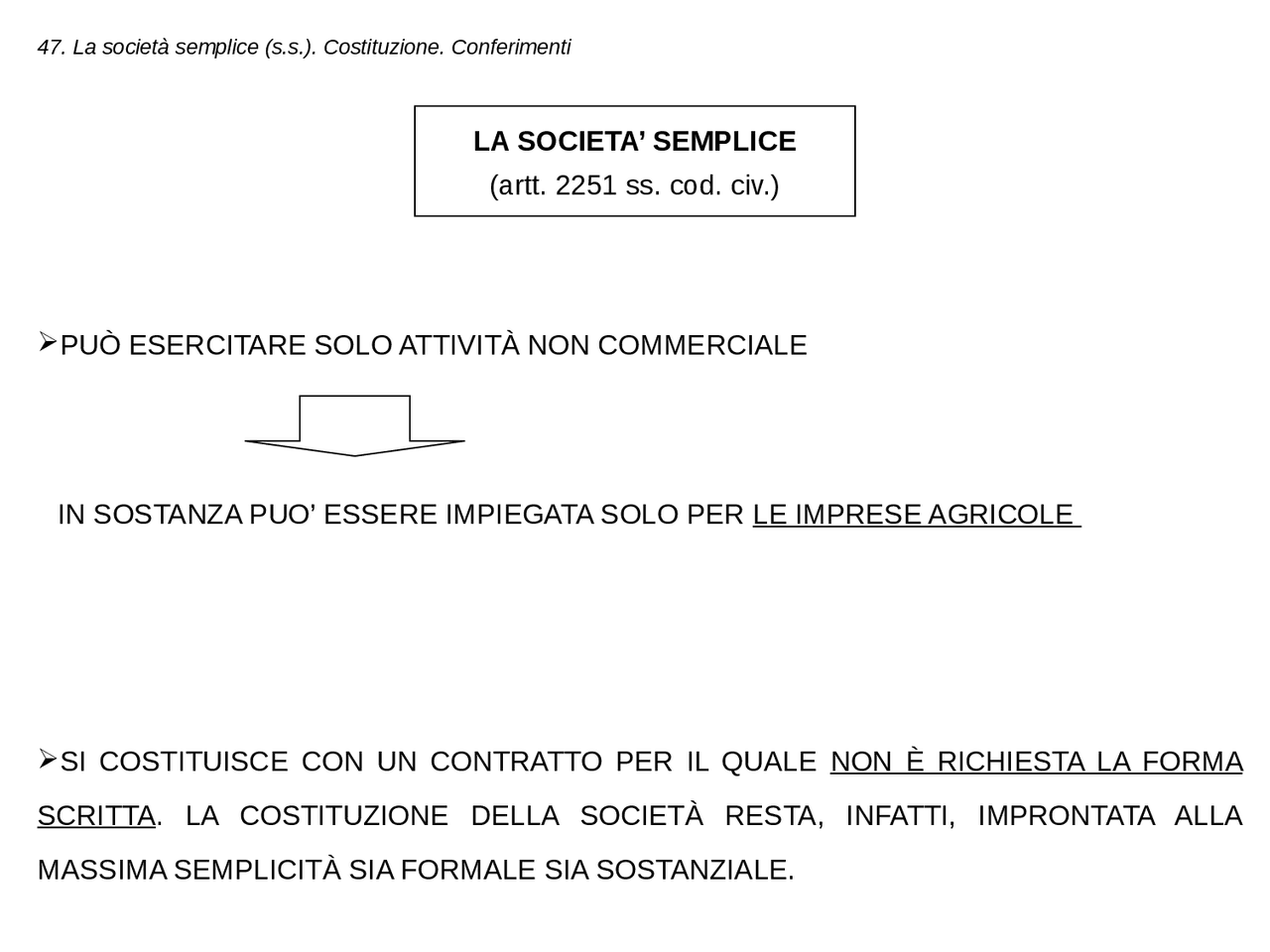 39 La Societa Semplice Docsity