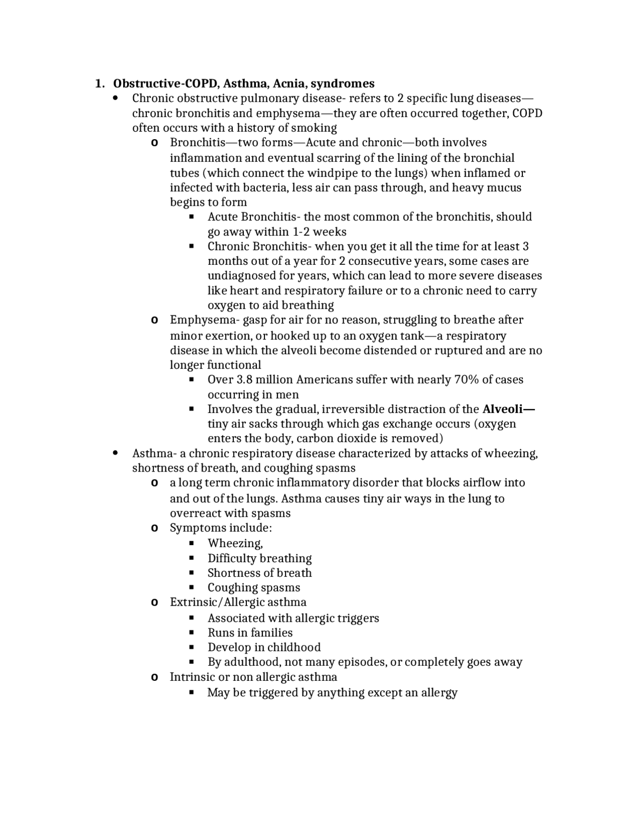 Obstructive COPD, Asthma, Acnia and Syndromes - Personal Health | HTH ...