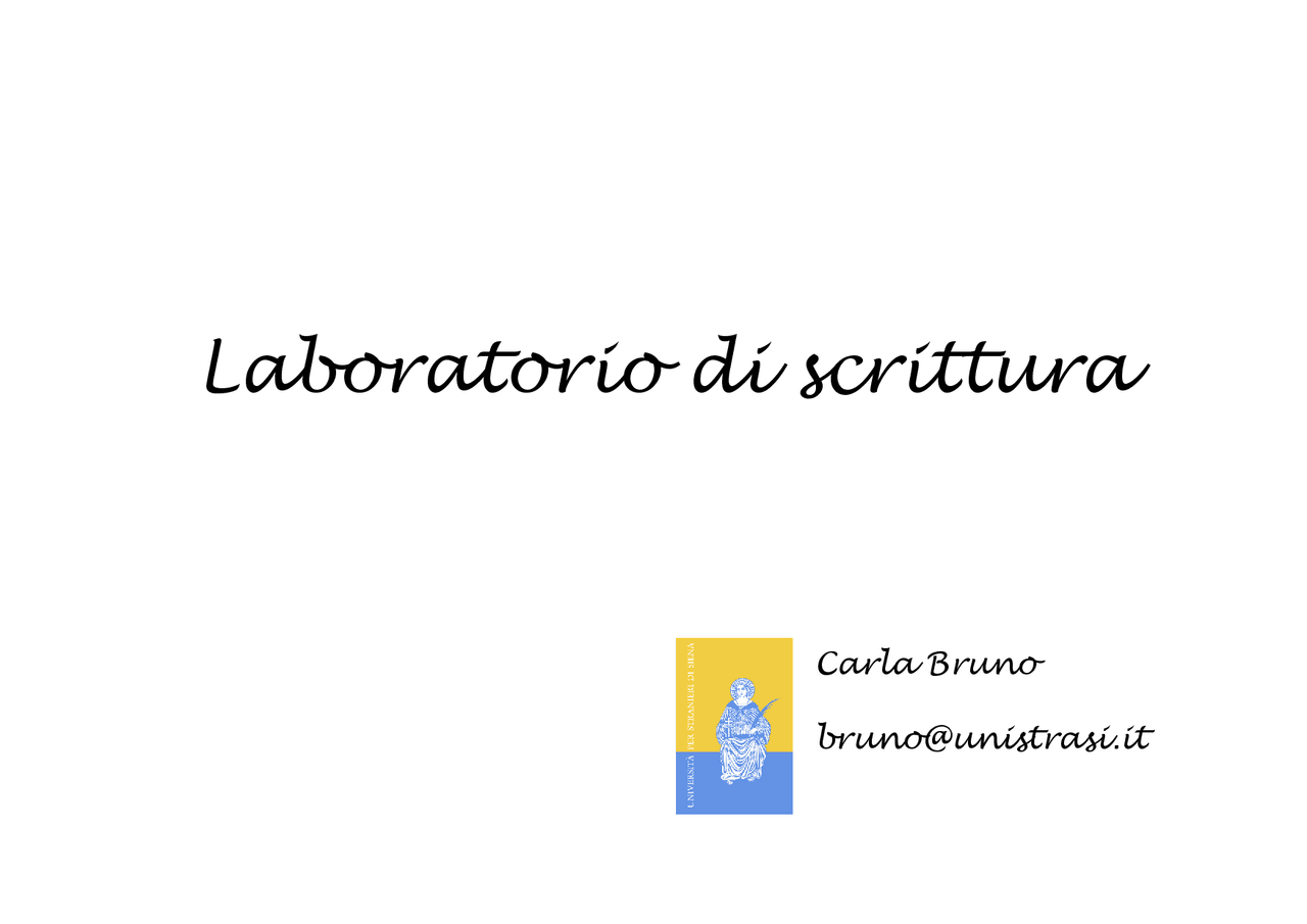 1.La frase complessa - Docsity