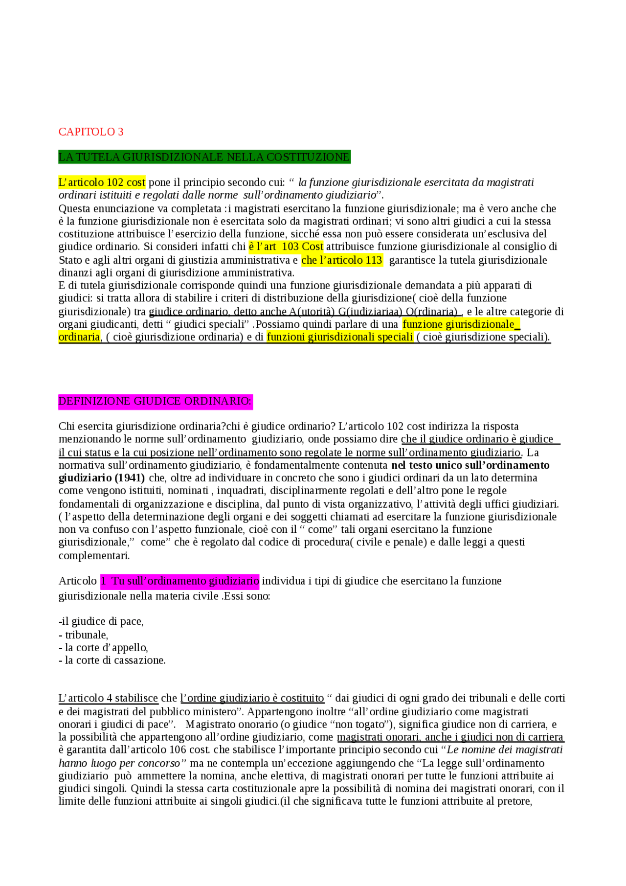 Capitolo 3 Proc Civile Sintesi Del Corso Di Diritto Processuale