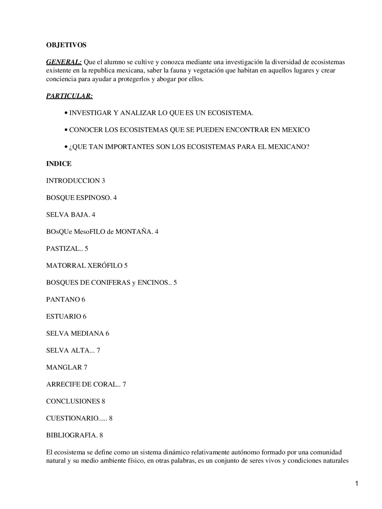 Apuntes Sobre El Ecosistema Docsity