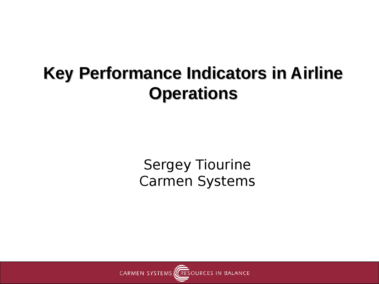 Monitoring and Controlling Key Performance Indicators in Airline ...