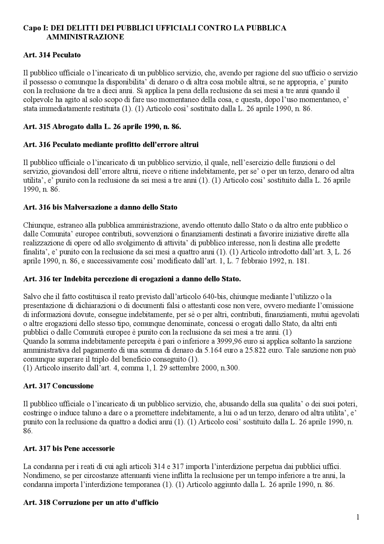 Reati Contro La Pa Sintesi Del Corso Di Diritto Penale Docsity