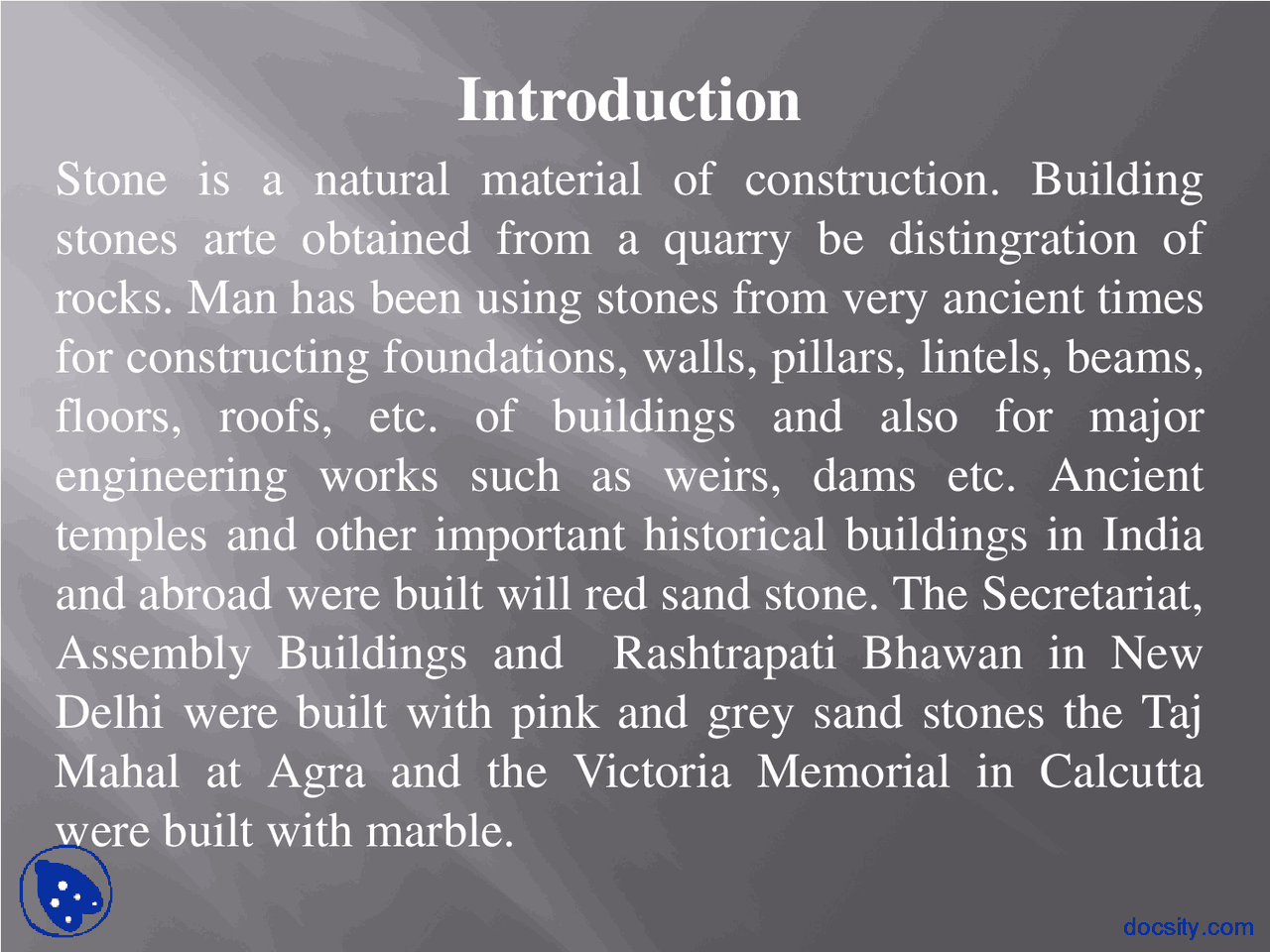 Building Stone - Civil Engineering - Lecture Slides | Slides Civil ...