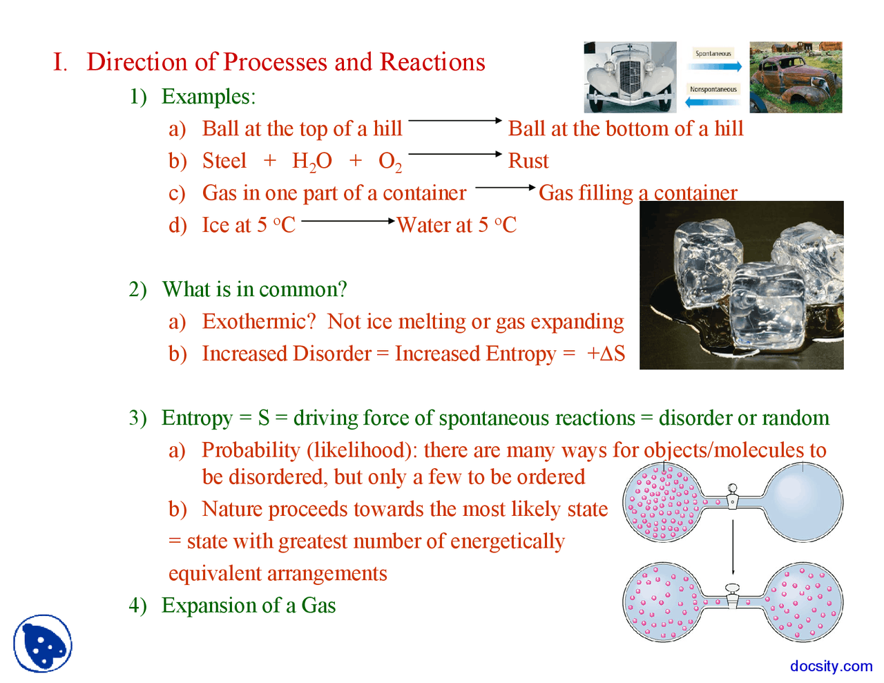 Thermodynamics Chemistry Lecture Slides Docsity