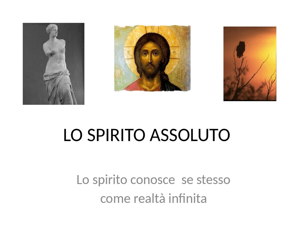Lo Spirito Assoluto Docsity