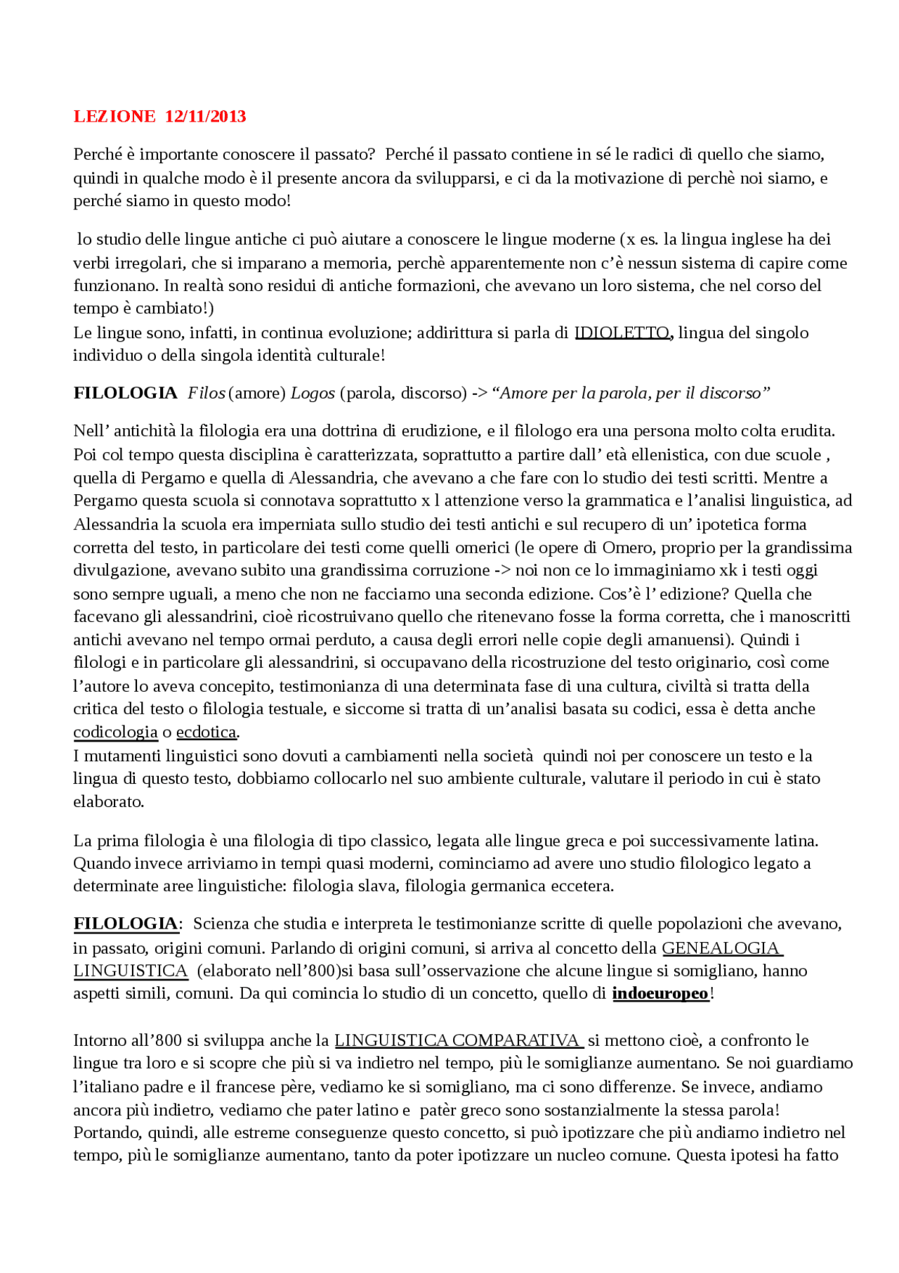 Lezione 1 Docsity