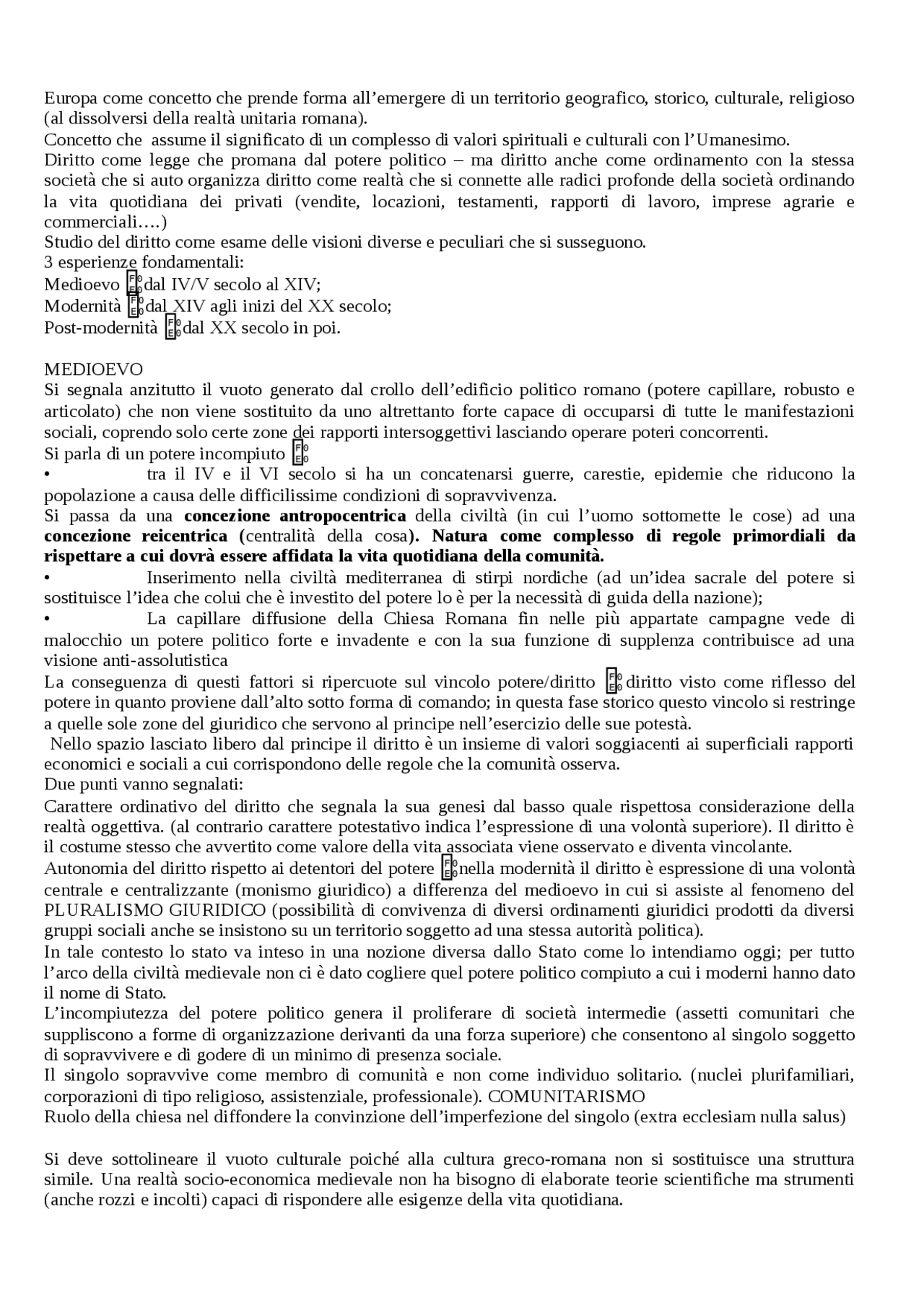 Leuropa Del Diritto Docsity