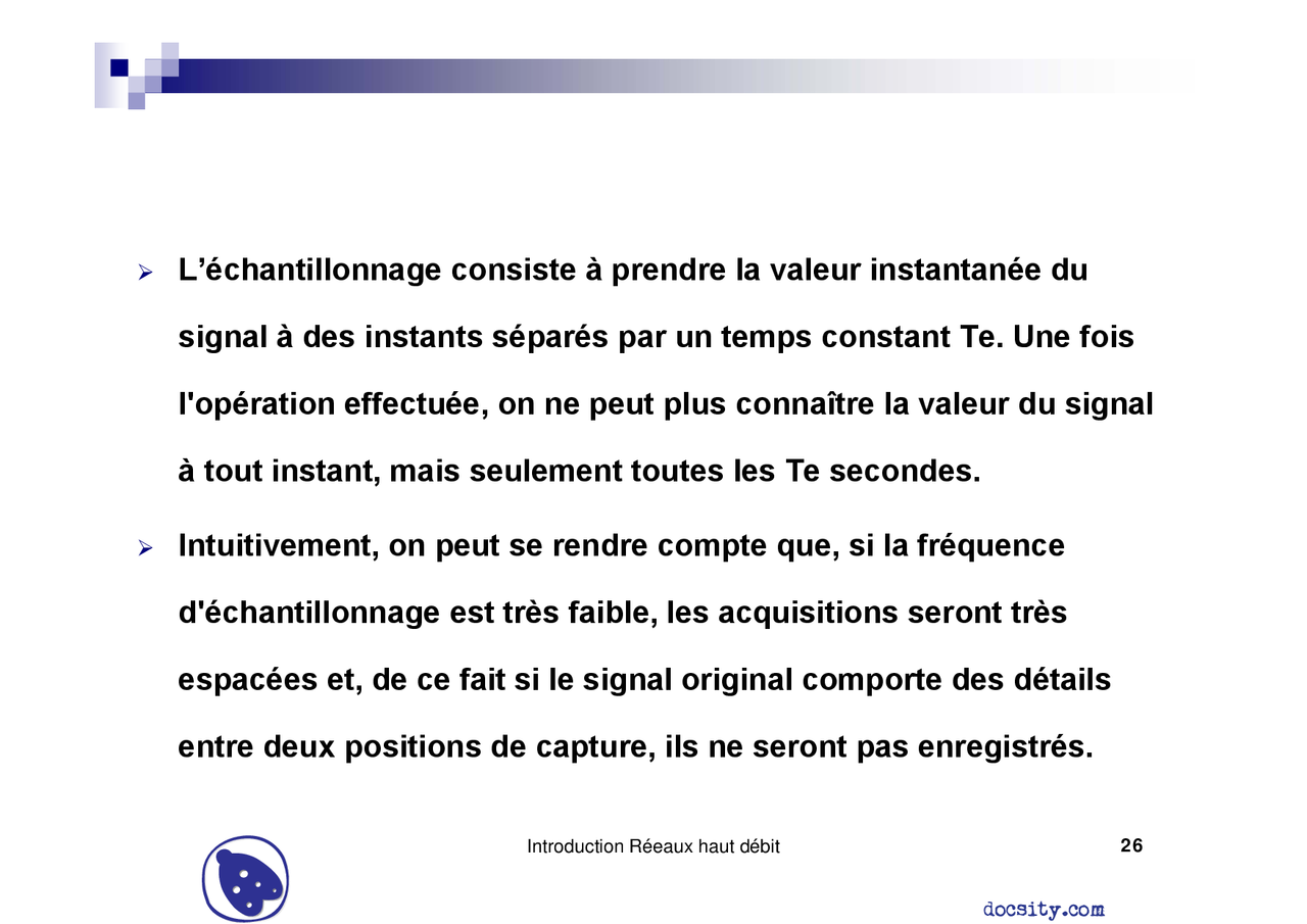 Notes Sur Le Codage Téléphonique Et Le Codage Docsity