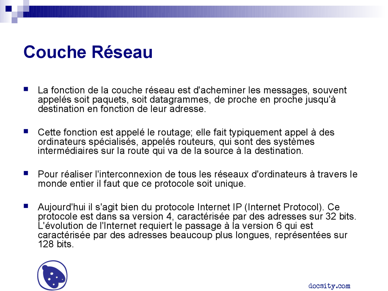 Notes Sur Les Réseaux 3° Partie Docsity