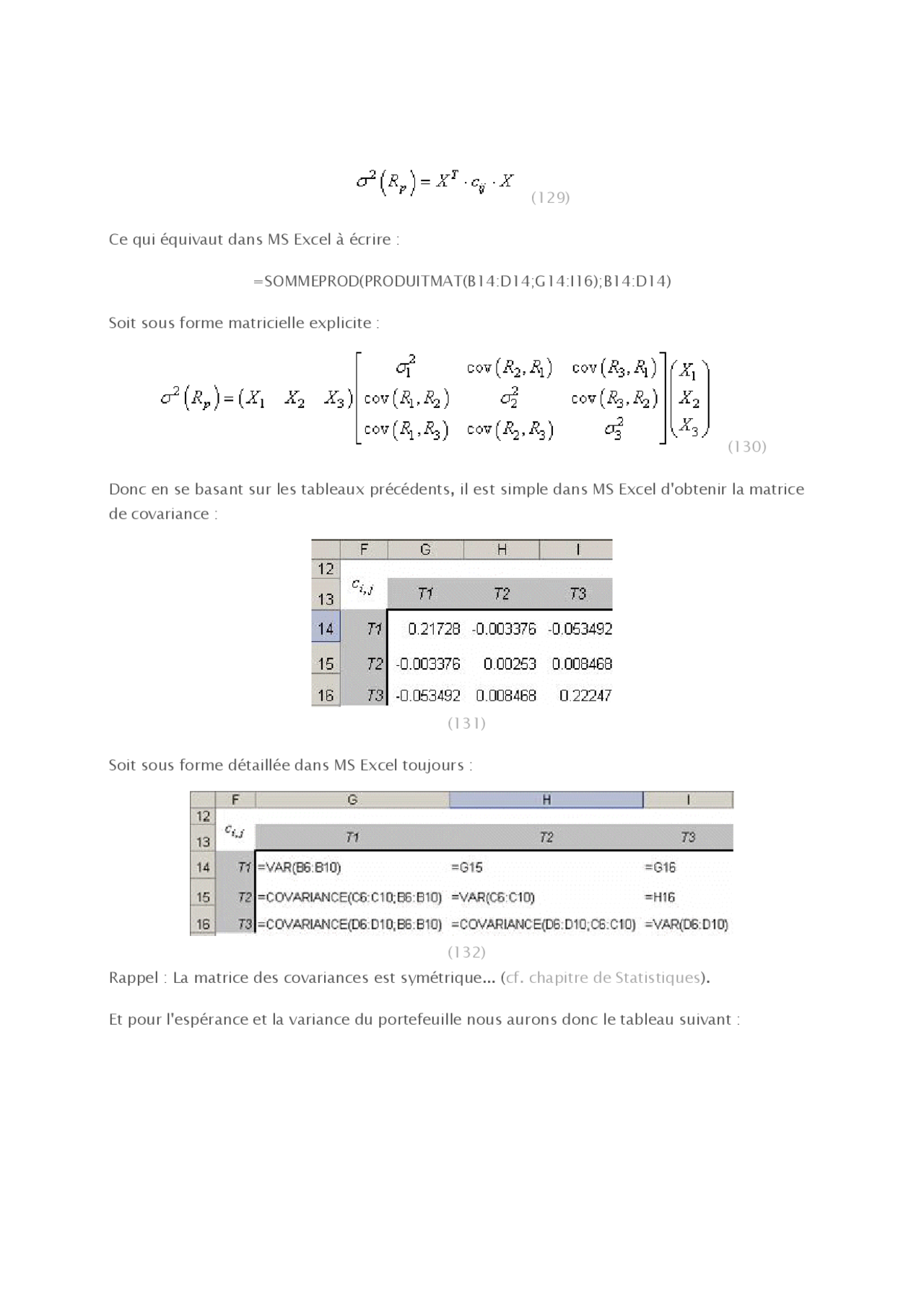 Notes sur le modèle de diversification efficiente de MARKOWITZ - 2 ...