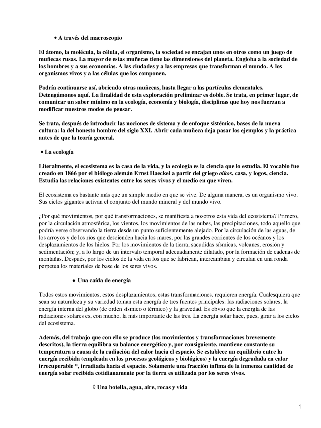 Apuntes Sobre El Ecosistema Apuntes De Ciencias Ambientales Docsity