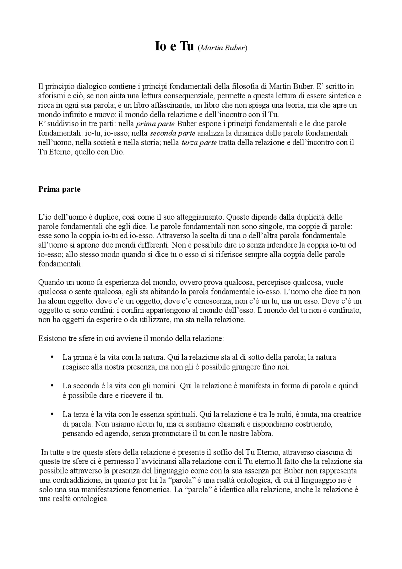Io E Tu Docsity