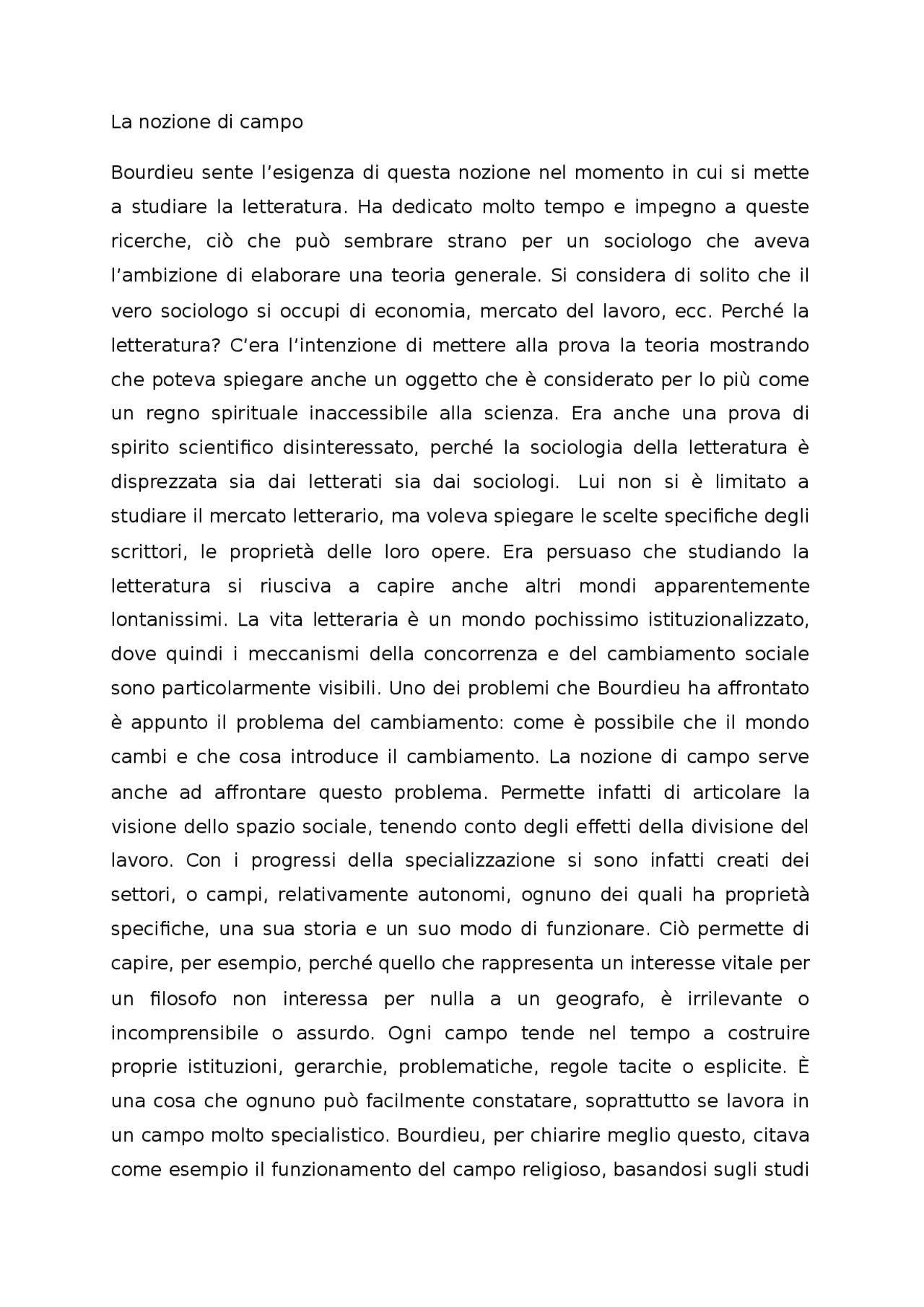 Bourdieu Docsity