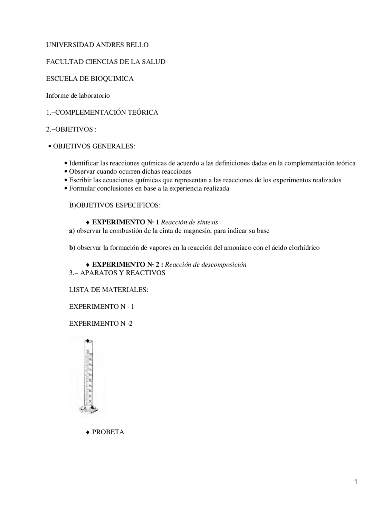 Apuntes Sobre Las Reacciones Químicas Docsity