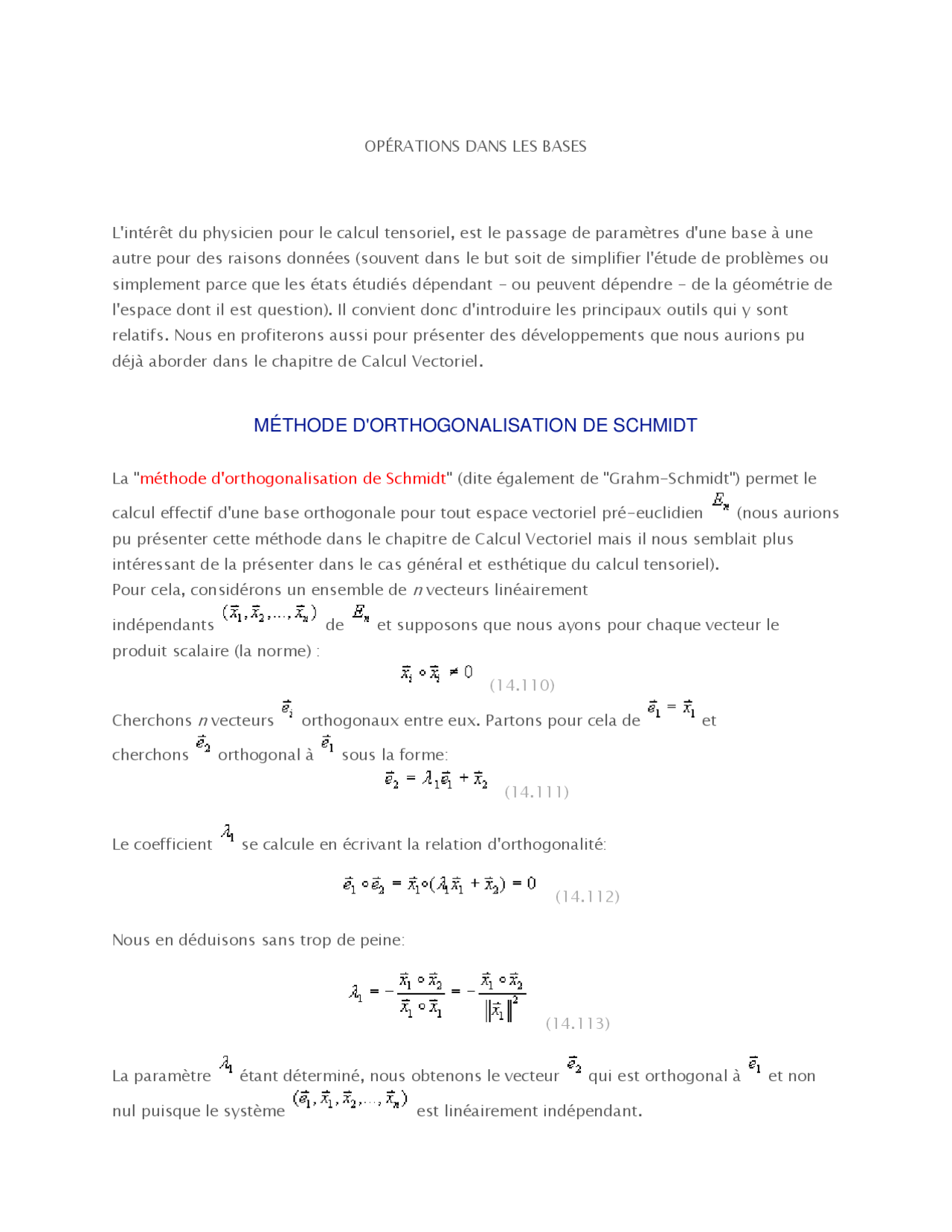 Notes Sur Les Opérations Dans Les Bases Docsity