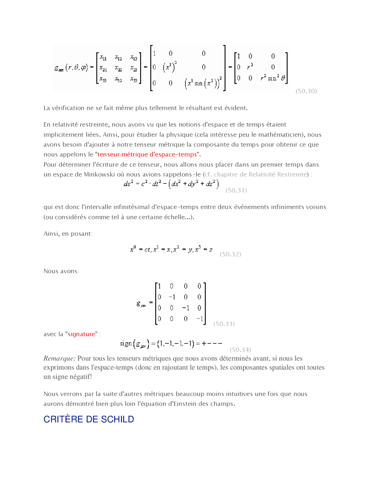 Notes Sur Les Métriques 2° Partie Docsity