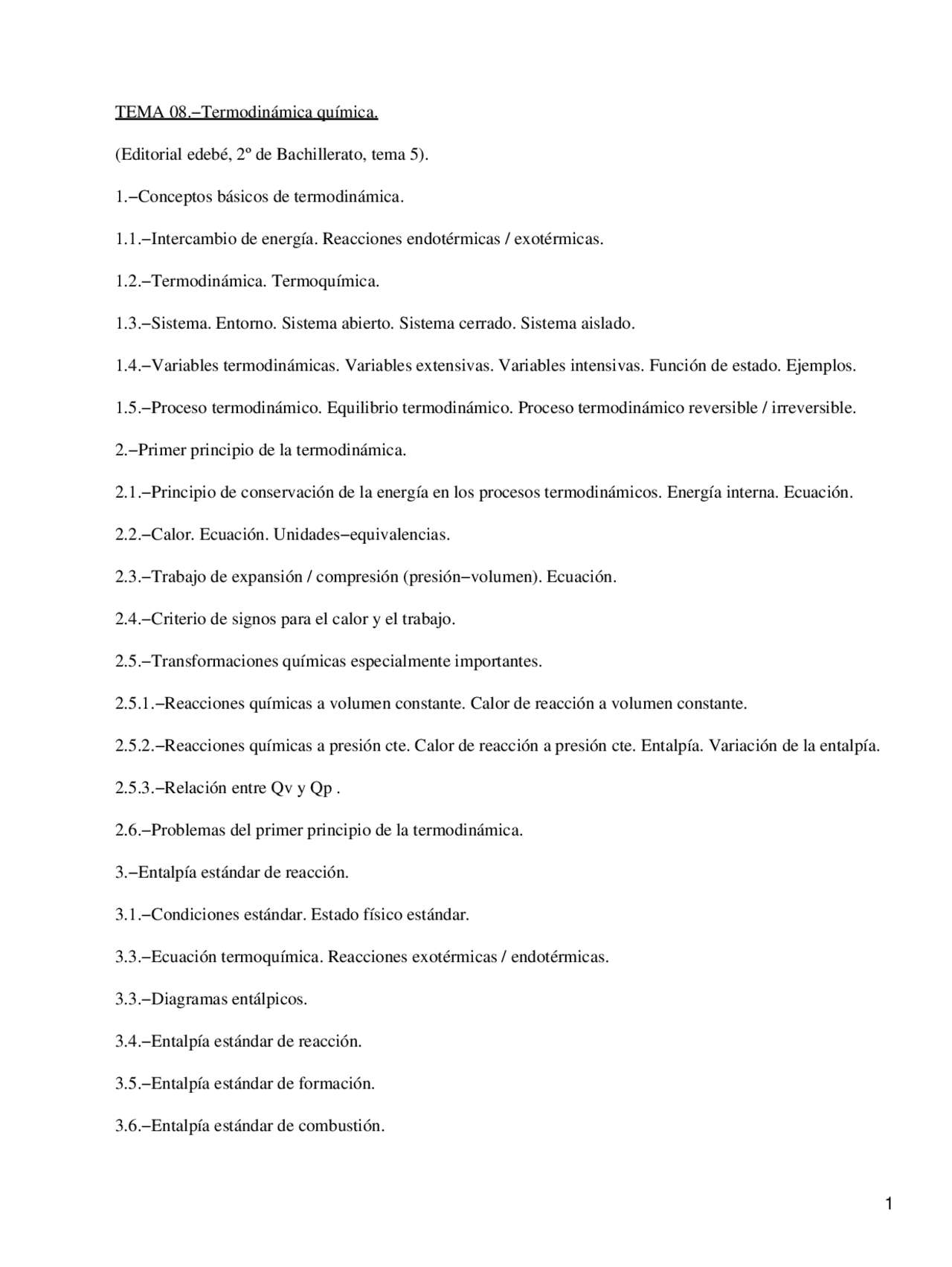 Apuntes Sobre La Termodinámica Química Docsity