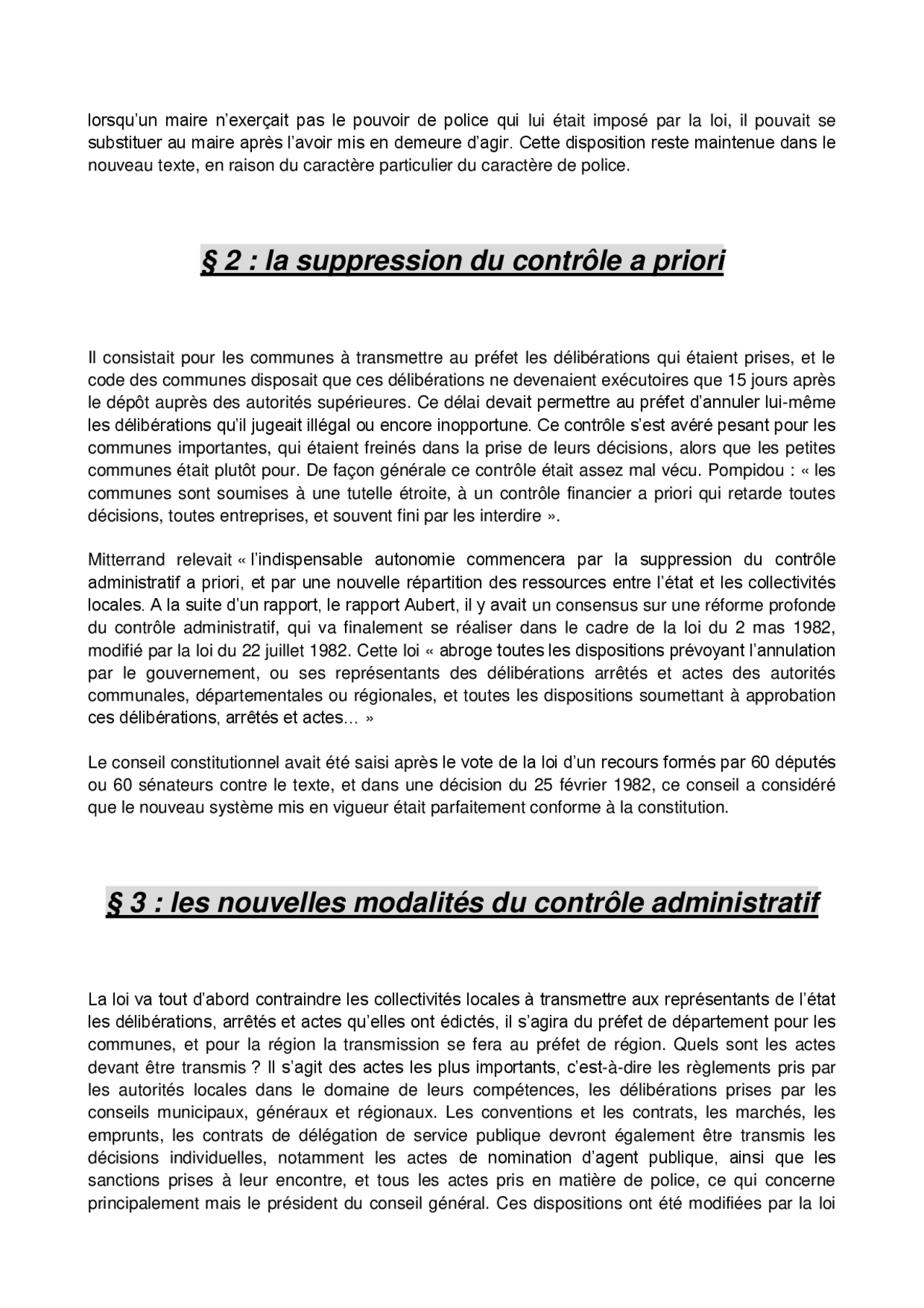 Notes Sur Le Thème Du Droit Administratif 3° Partie Docsity