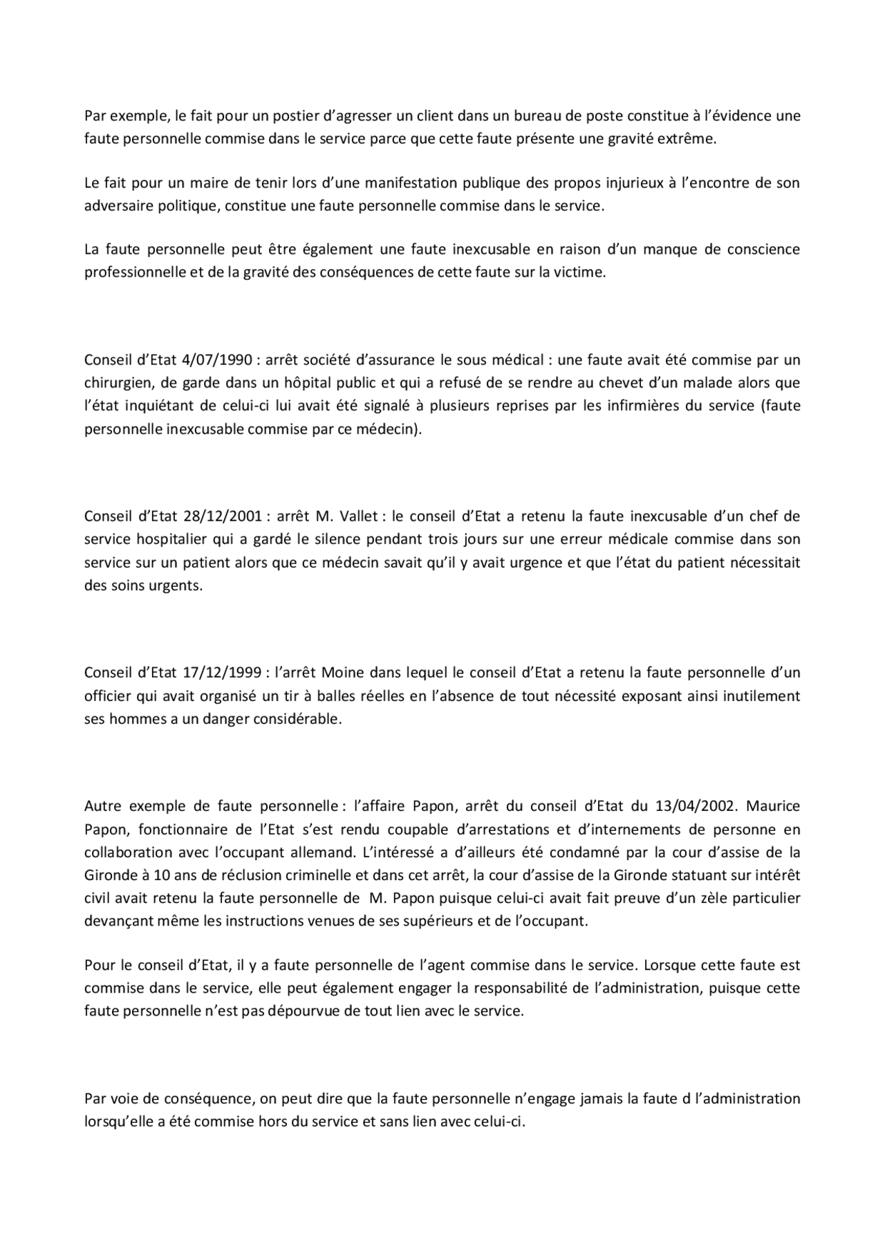 Notes Sur Le Thème Du Droit Administratif 2° Partie Docsity