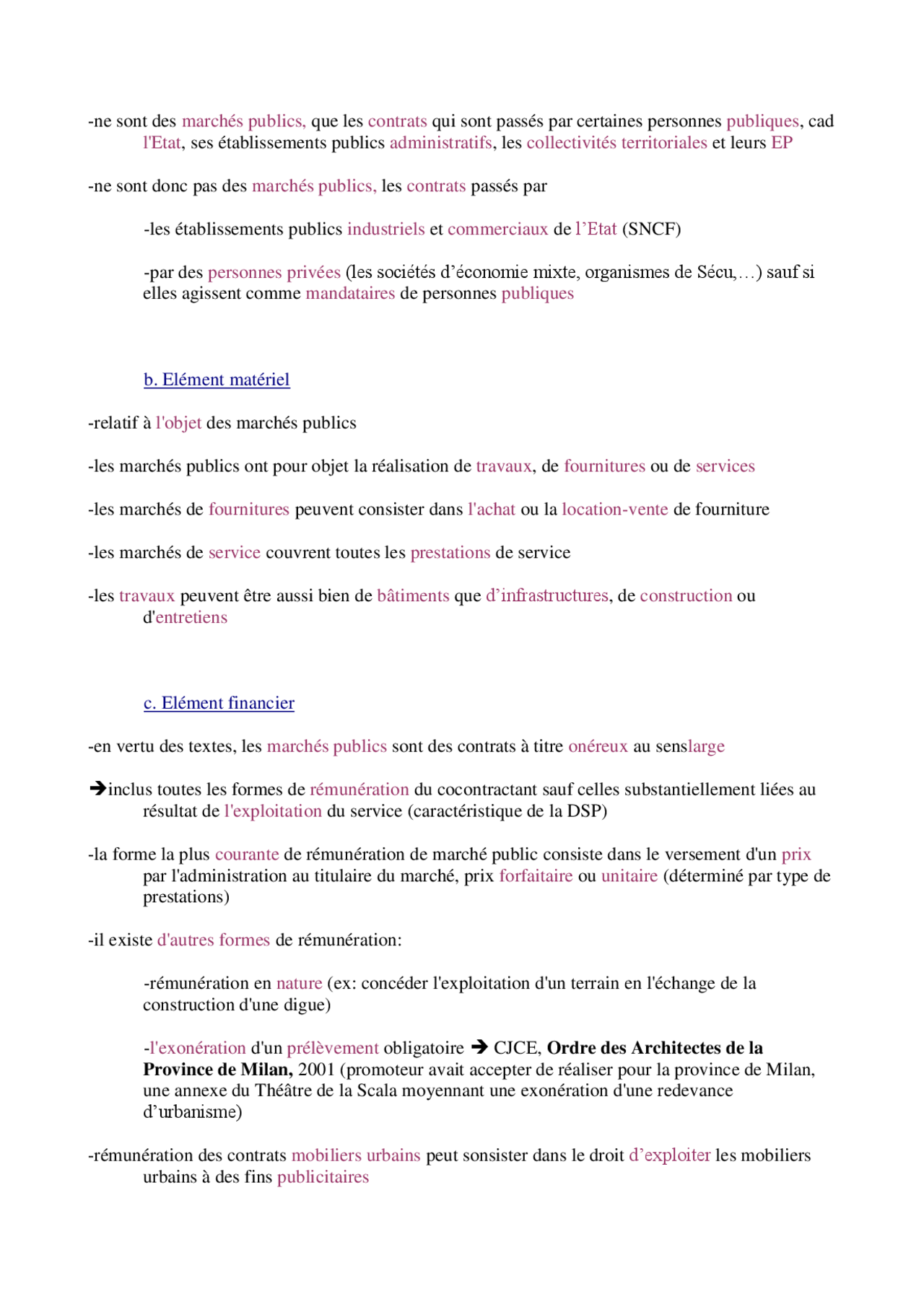 Notes Sur Les Contrats Administratifs 2° Partie Docsity