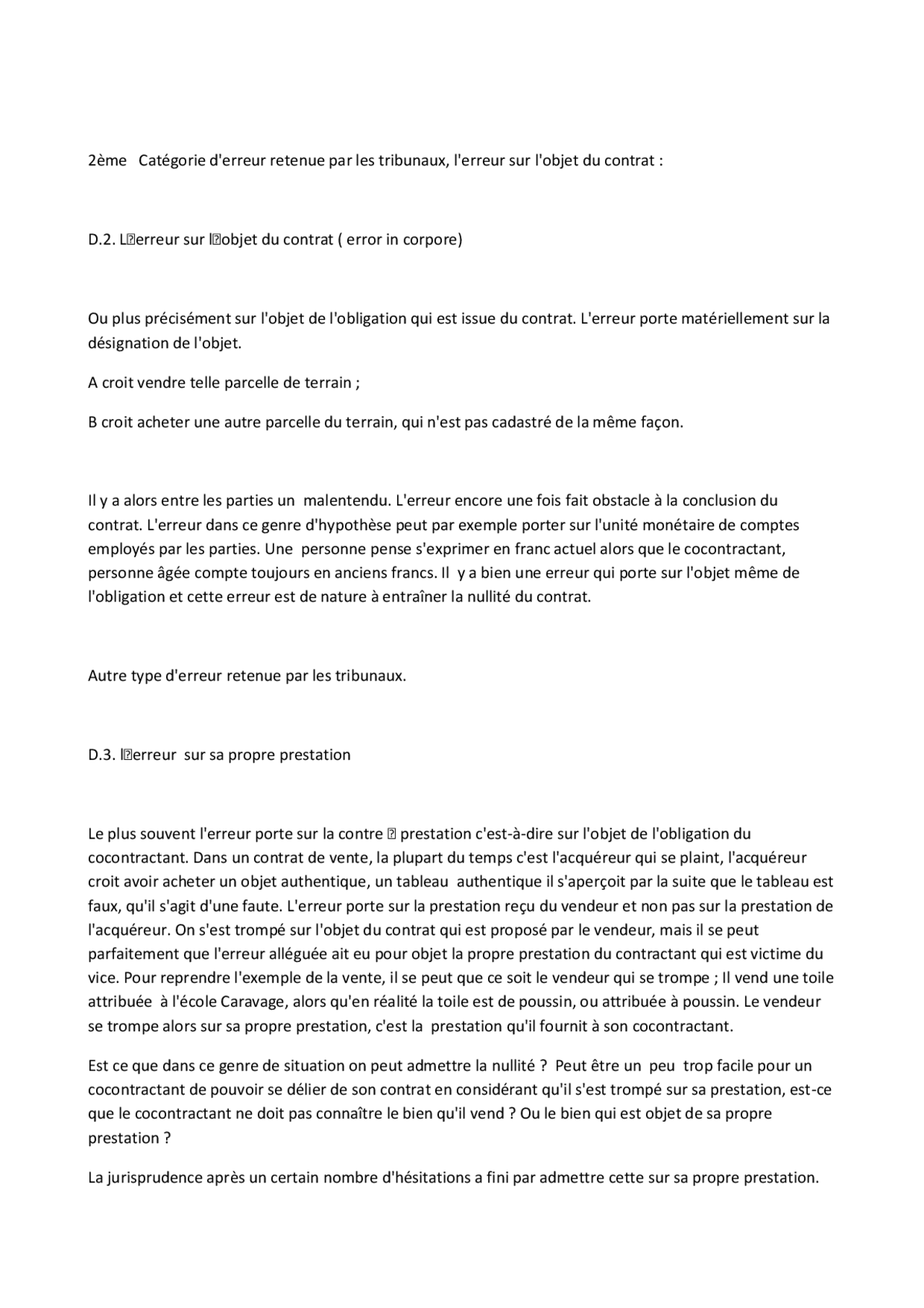 Résumé Sur La Formation Du Contrat 3° Partie Docsity