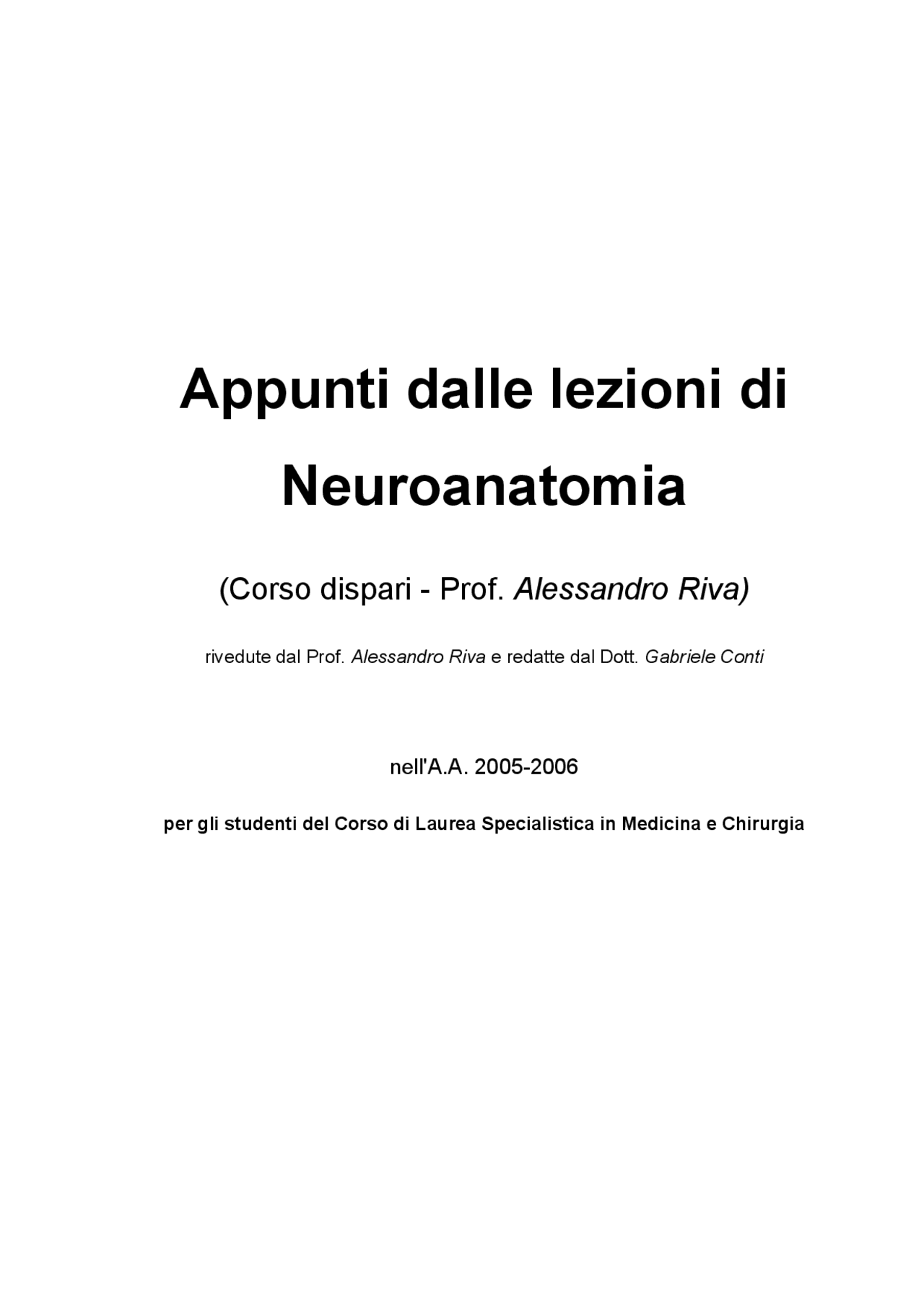 Neuroanatomia Docsity