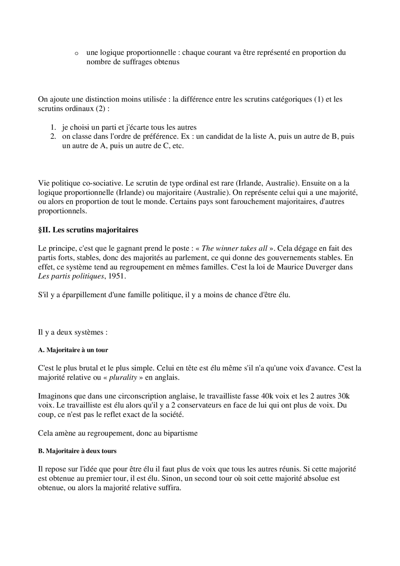 Résumé Sur La Liberté La Représentation Le Suffrage 2° Partie Docsity