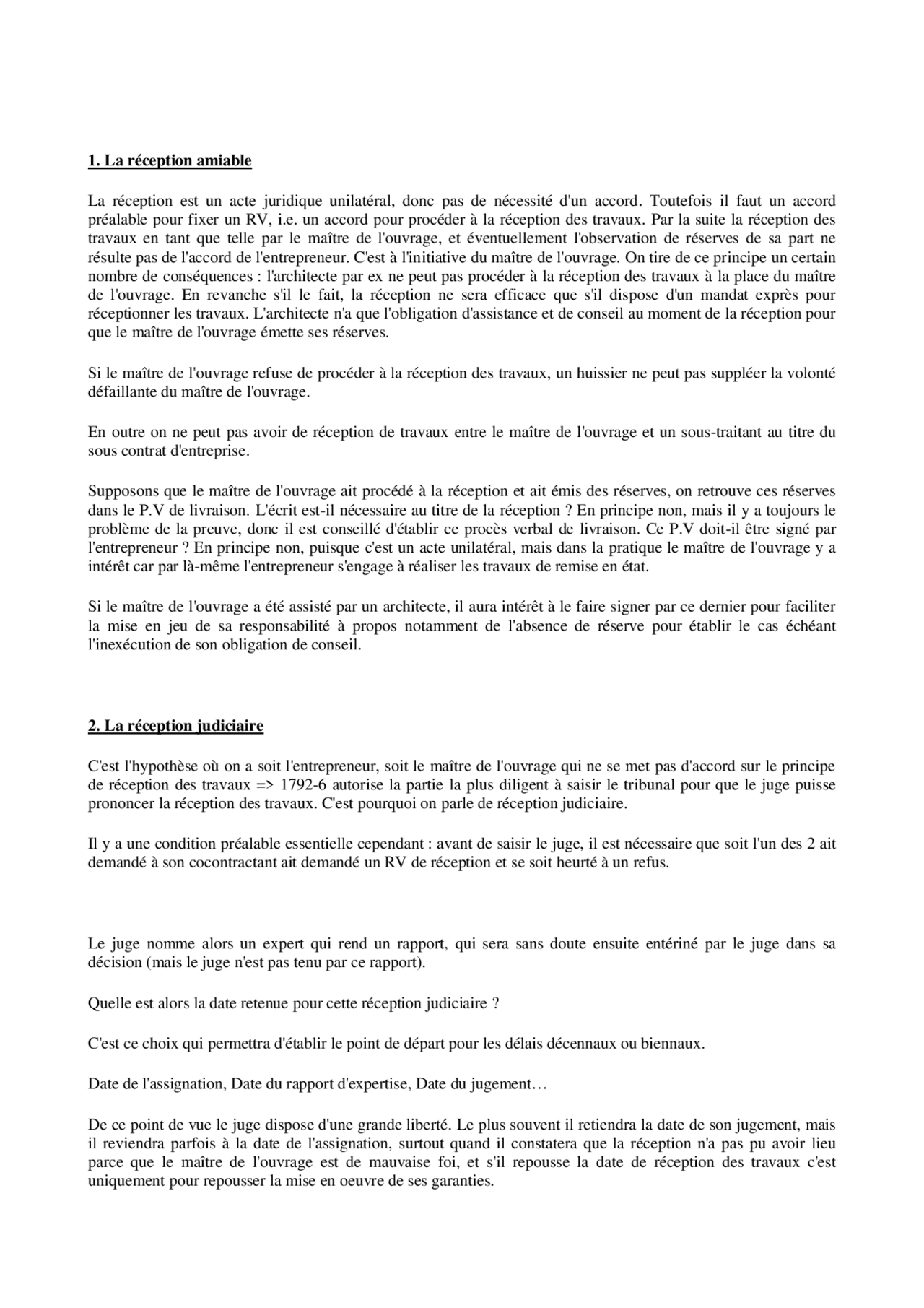 Rèsumé Sur La Réalisation Des Constructions 2° Partie Docsity