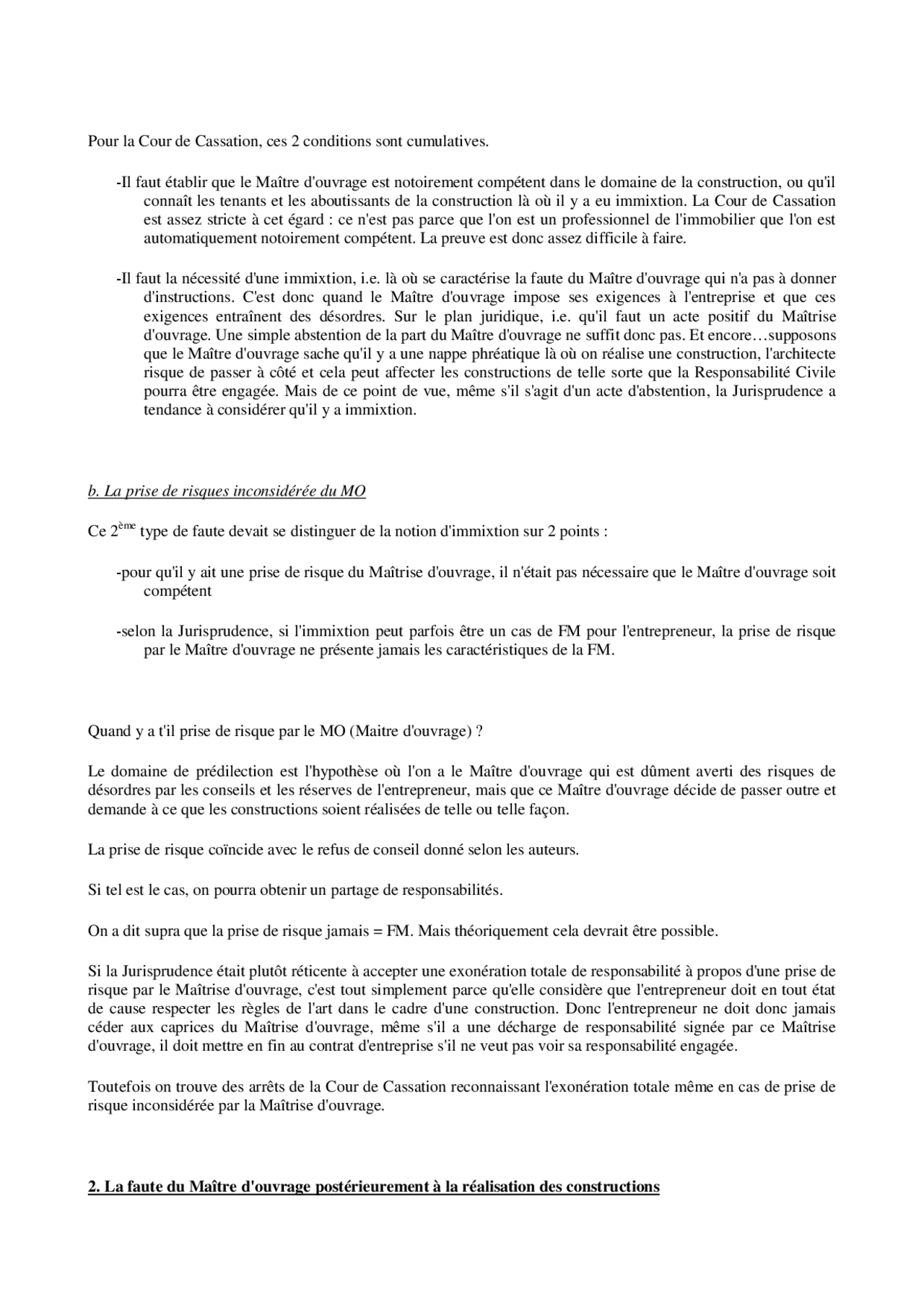Rèsumé Sur La Réalisation Des Constructions 3° Partie Docsity