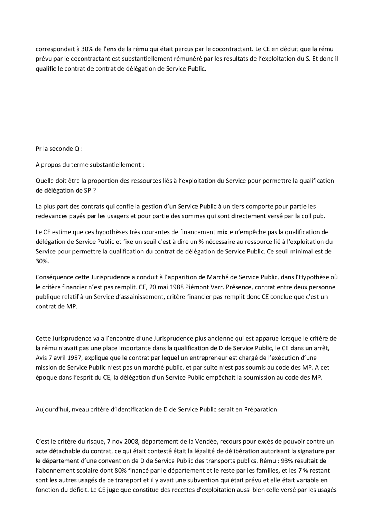 Notes Sur Les Contrats Administratif 3° Partie Docsity