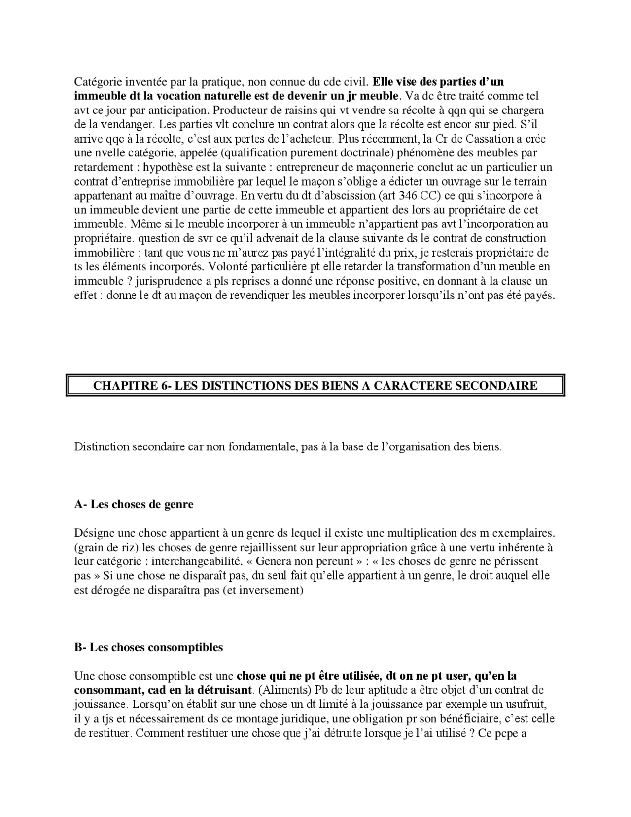Résumé Sur Les Biens Ds Leurs Rapports Entre Eux 2° Partie Docsity