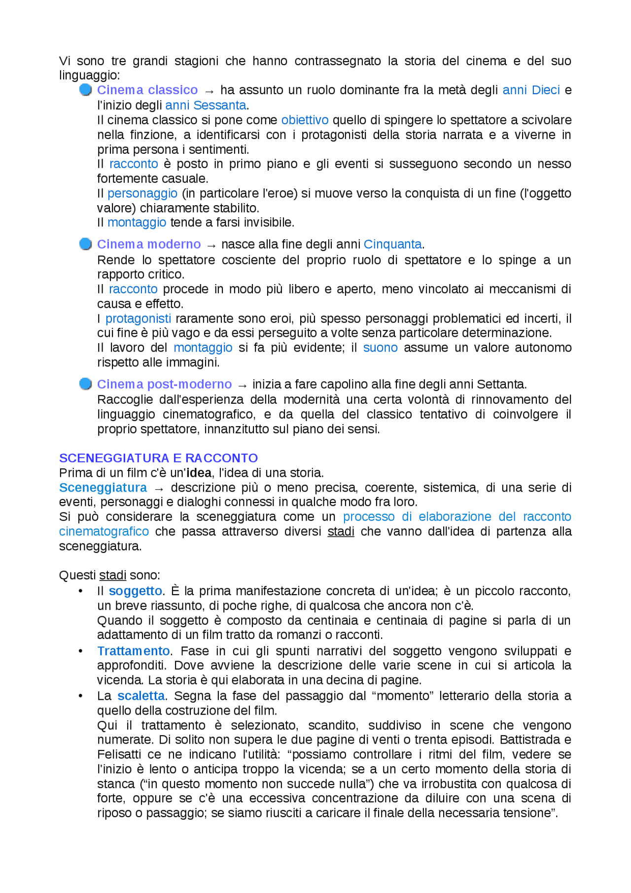 Esame Cinema Manuale Del Film Rondolino Tomasi Docsity