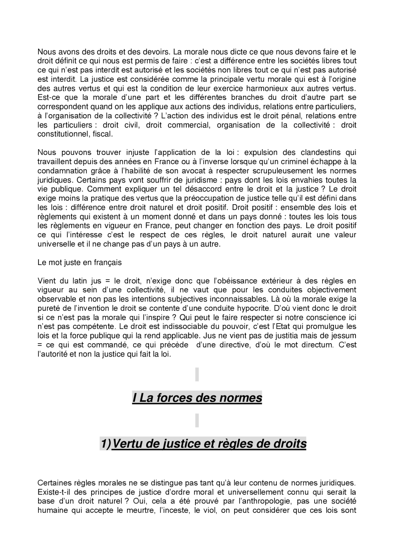 Résumé Sur Lintroduction Au Droit Privé 1° Partie Docsity